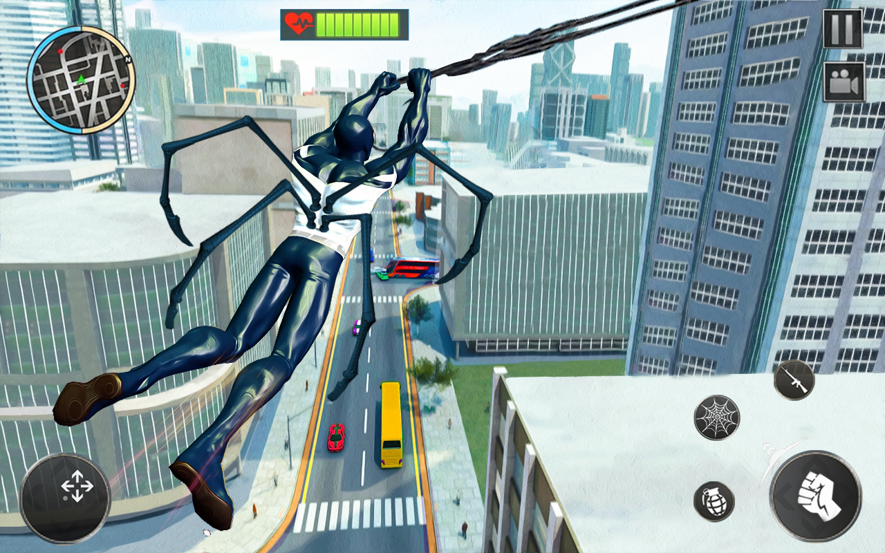 Black Spider Rope Superhero Flying Spider Rescue Game : Black Spider ...