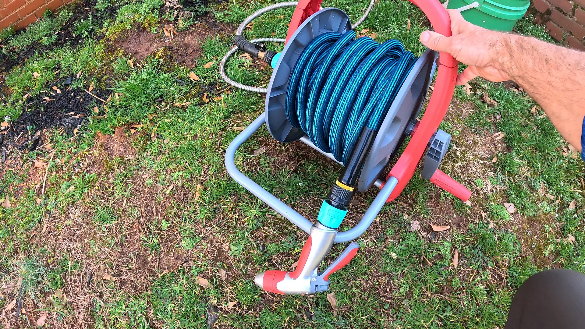 Watch Portable Garden Hose Reel with Hose Nozzle - Unboxing/Review on ...