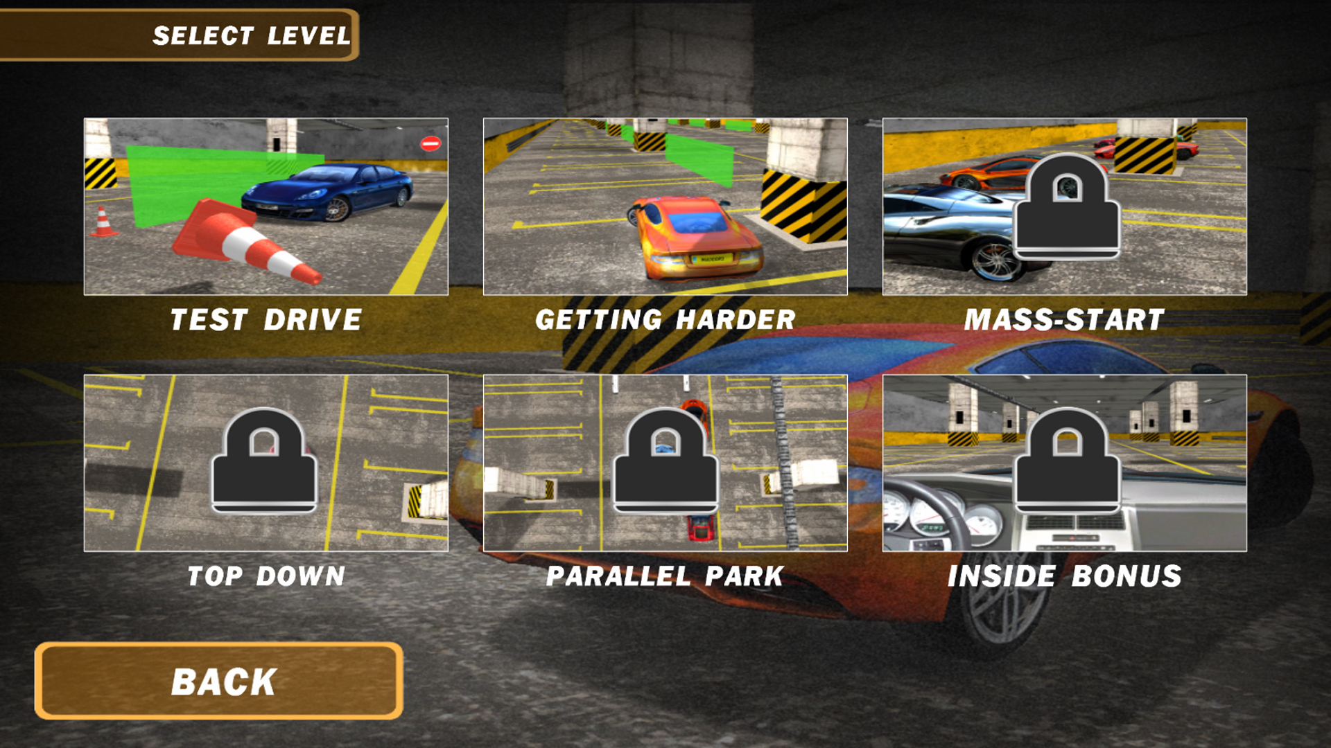 Super Cars Parking 3D - Underground Drive and Drift Simulator - App on ...