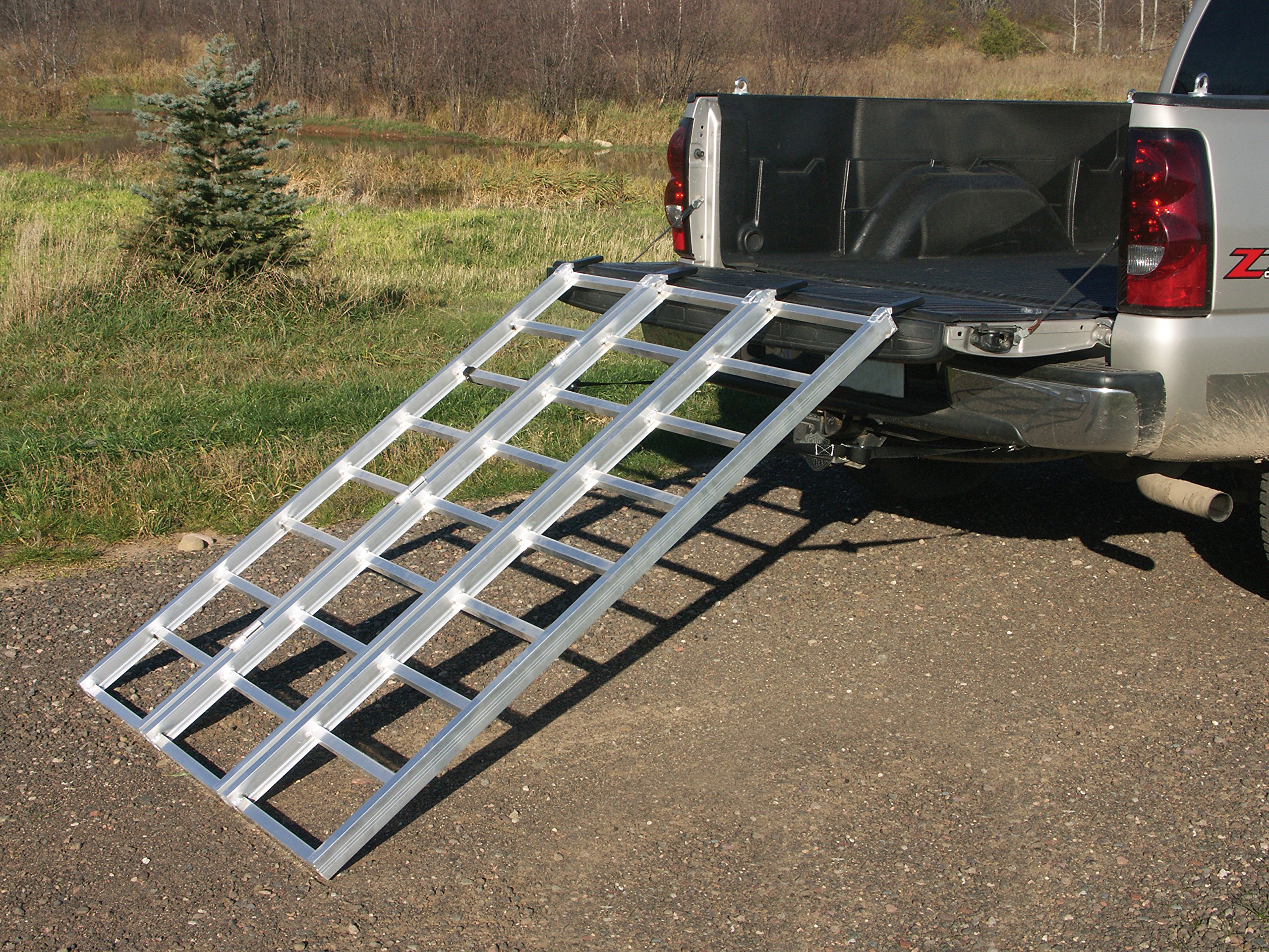 Buy Yutrax TX103 Silver 70-inch Aluminum Tri-Fold Ramp, UTV Ramp/ATV ...