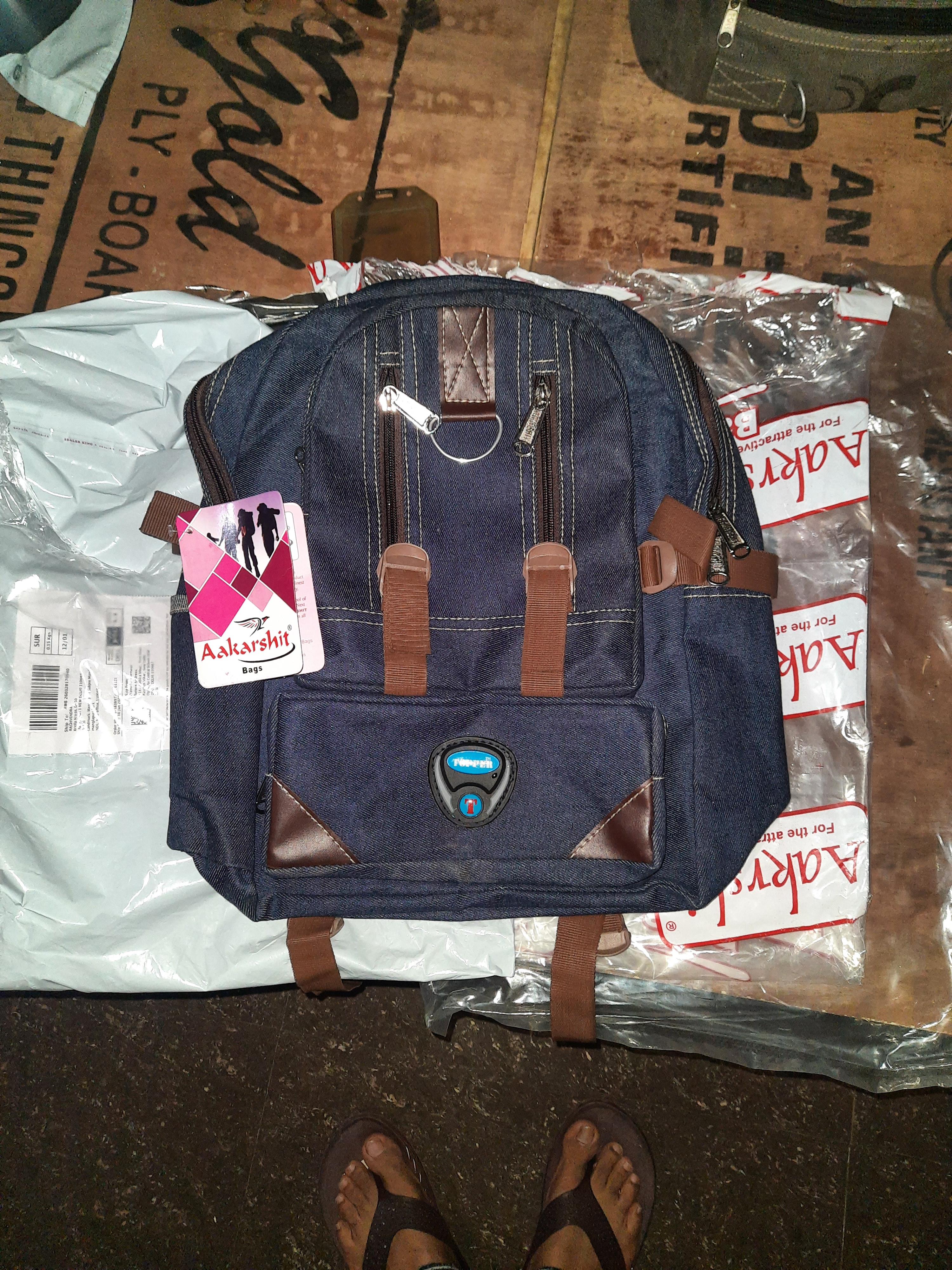 Buy Topper Bags Denim Navy Blue 20 L School Casual College Laptop ...