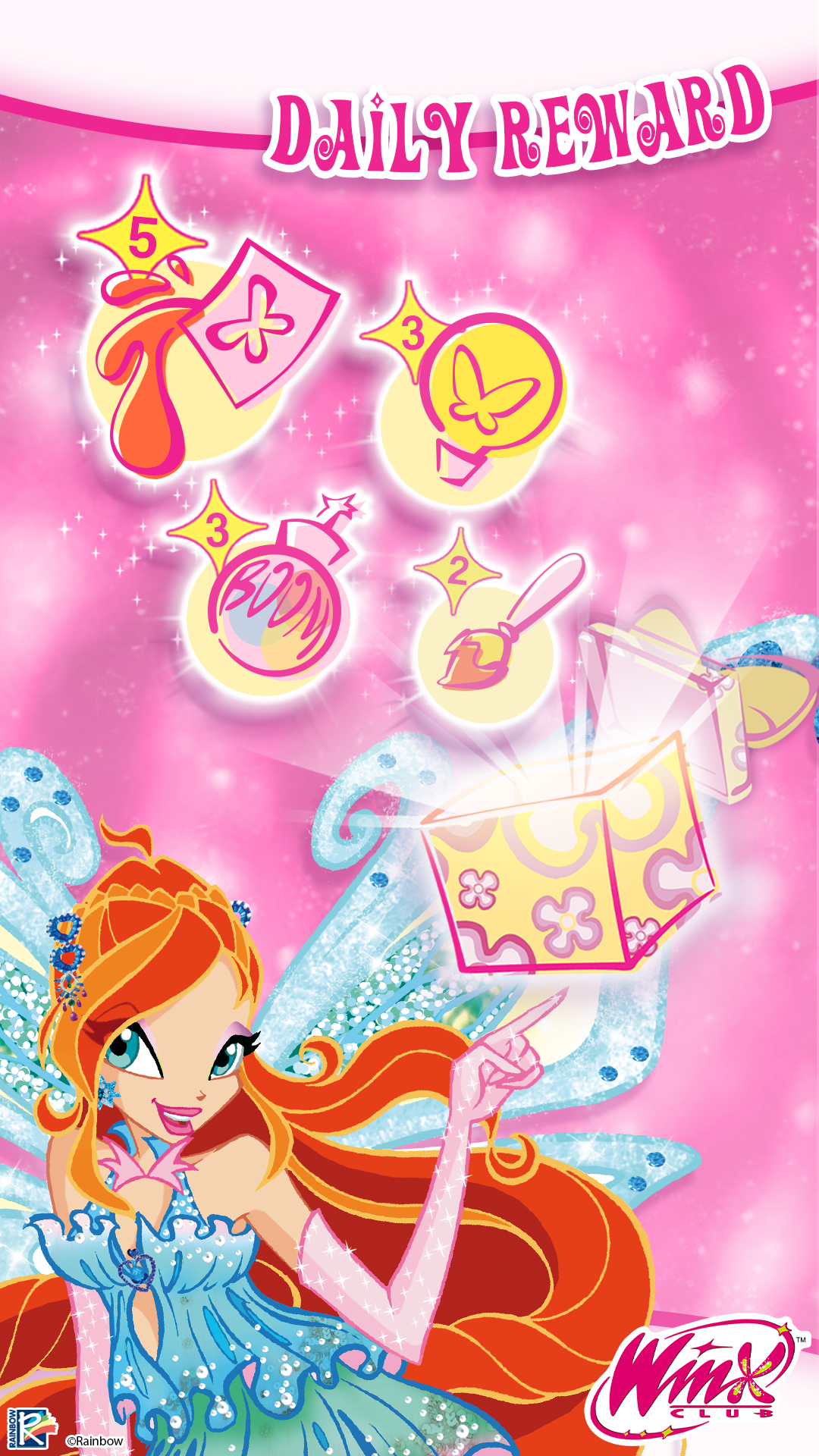 Winx Club: Color by Number with magic cartoon characters. Coloring game ...