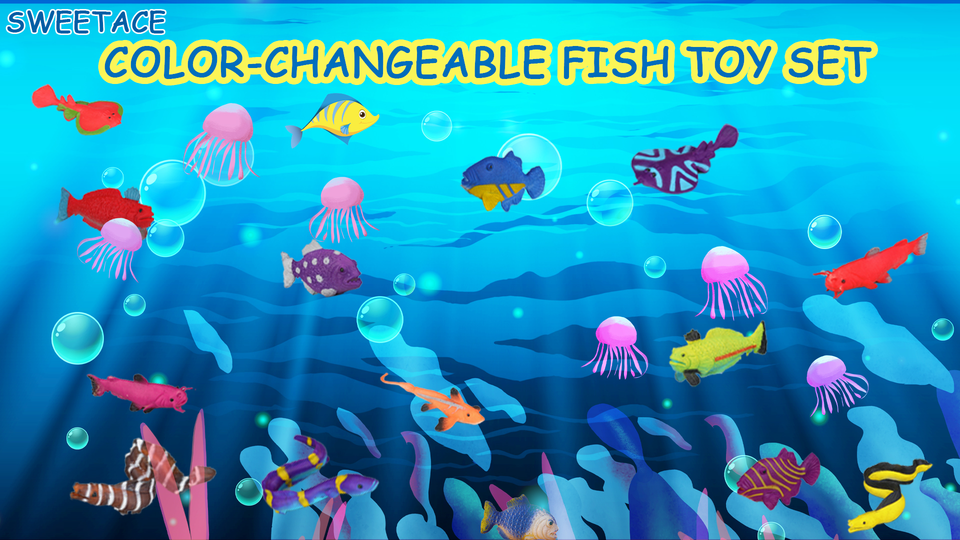 Watch Color Changeable Fish Toy Set on Amazon Live