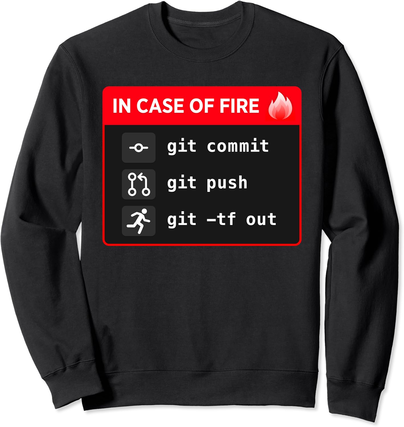 Amazon.com: In Case of Fire, Git Commit, Git Push, Git TF Out ...