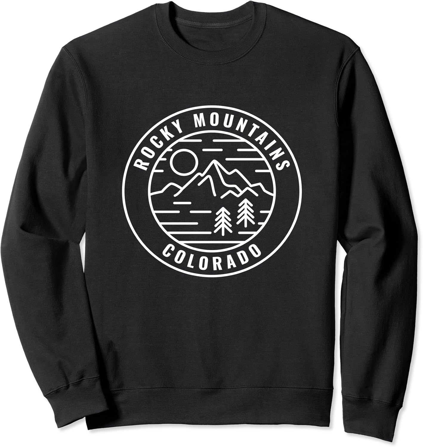 Amazon.com: Retro Cool Colorado Rocky Mountains Novelty Art Sweatshirt ...