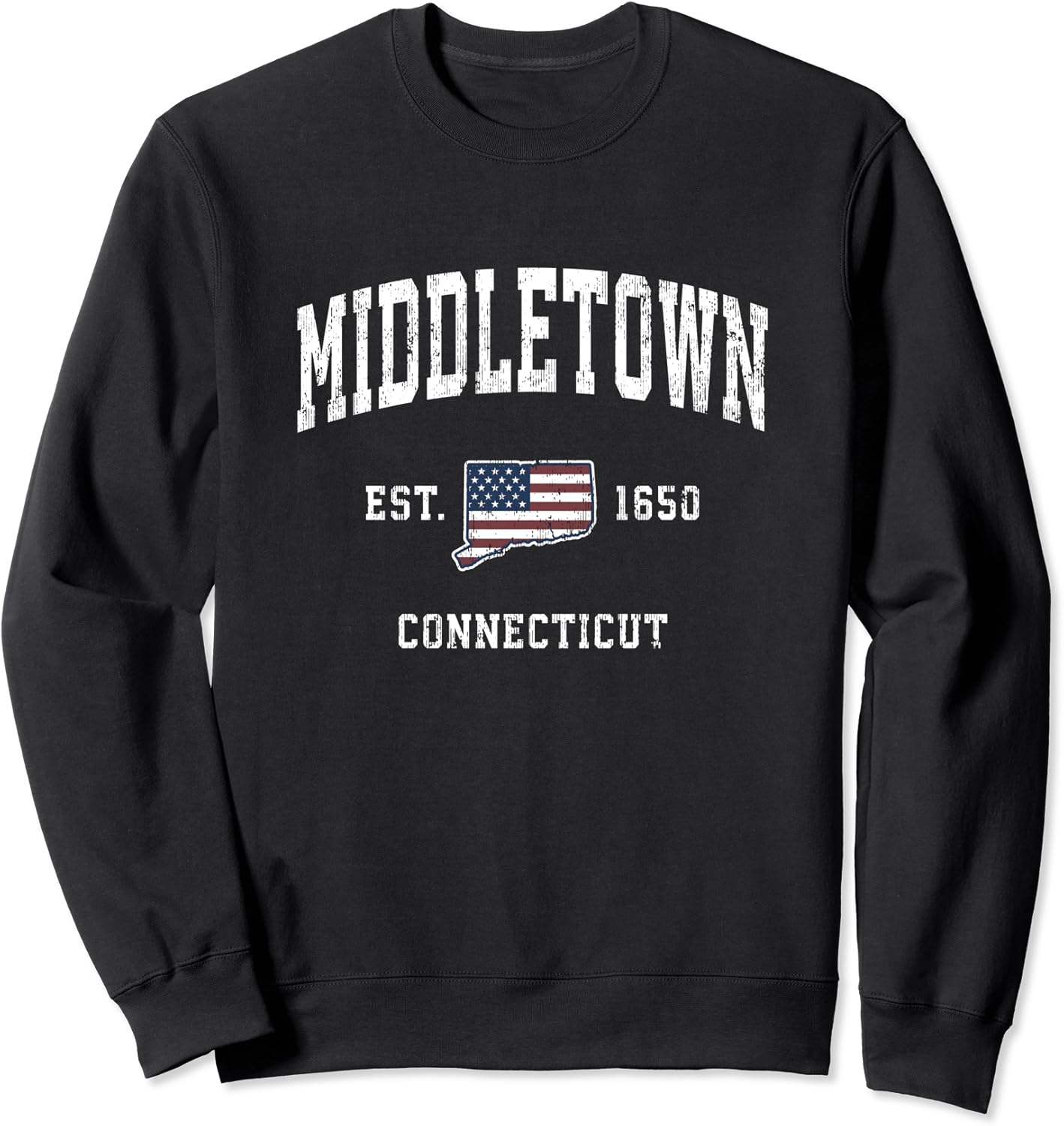 Amazon.com: Middletown Connecticut CT Vintage American Flag Sports ...
