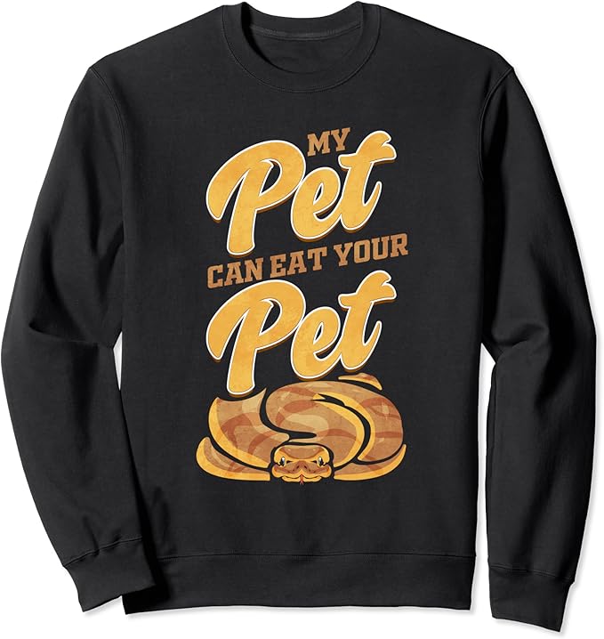 Ball Python Snake Python Owner Gift Sweatshirt : Amazon.co.uk: Fashion