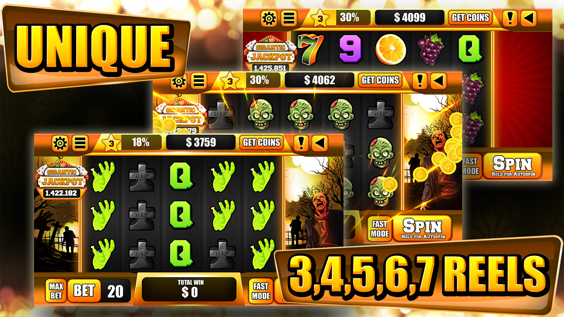 Aplicación Walking Zombie Slot Machine en Amazon Appstore