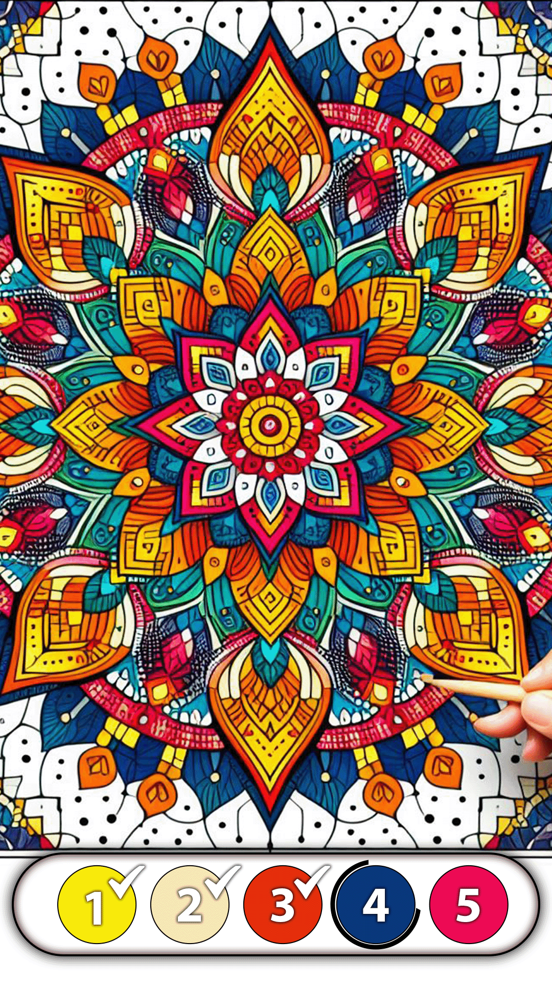 Mandala Color By Number Art : Flower Mandala Coloring Book - Mandala ...