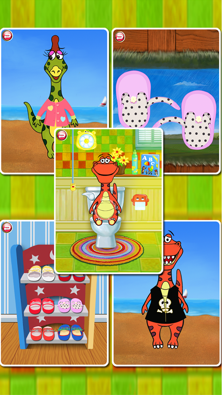 Dino Bath & Dress Up- Educational Learning Kids Games for girls & boys ...