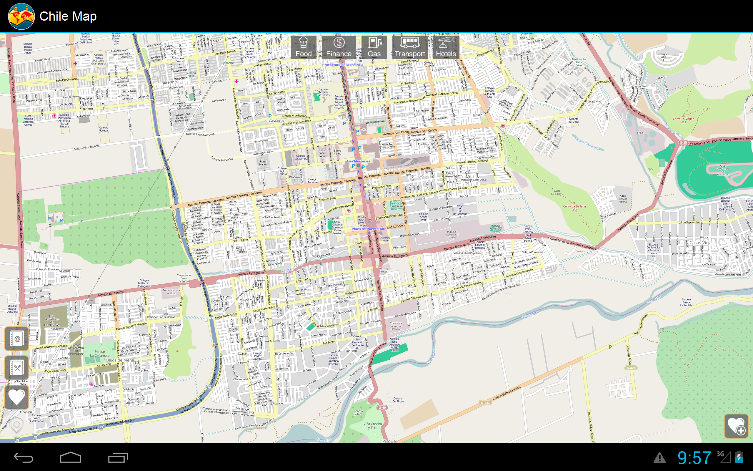 Chile Offline Map: Mapping Services:www.amazon.com:Appstore for Android