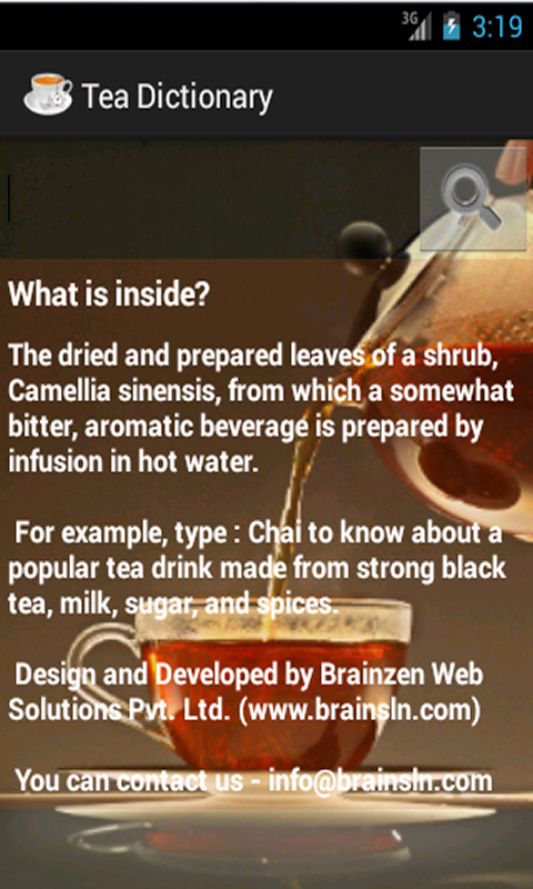 Tea Dictionary - App on Amazon Appstore