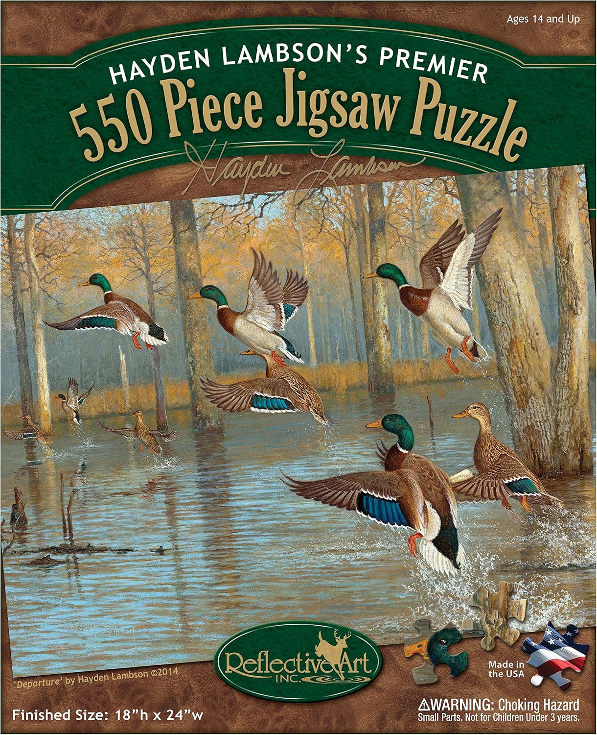 Amazon.com: Reflective Art 550 Piece Departure Jigsaw Puzzle Set, 11.5 ...