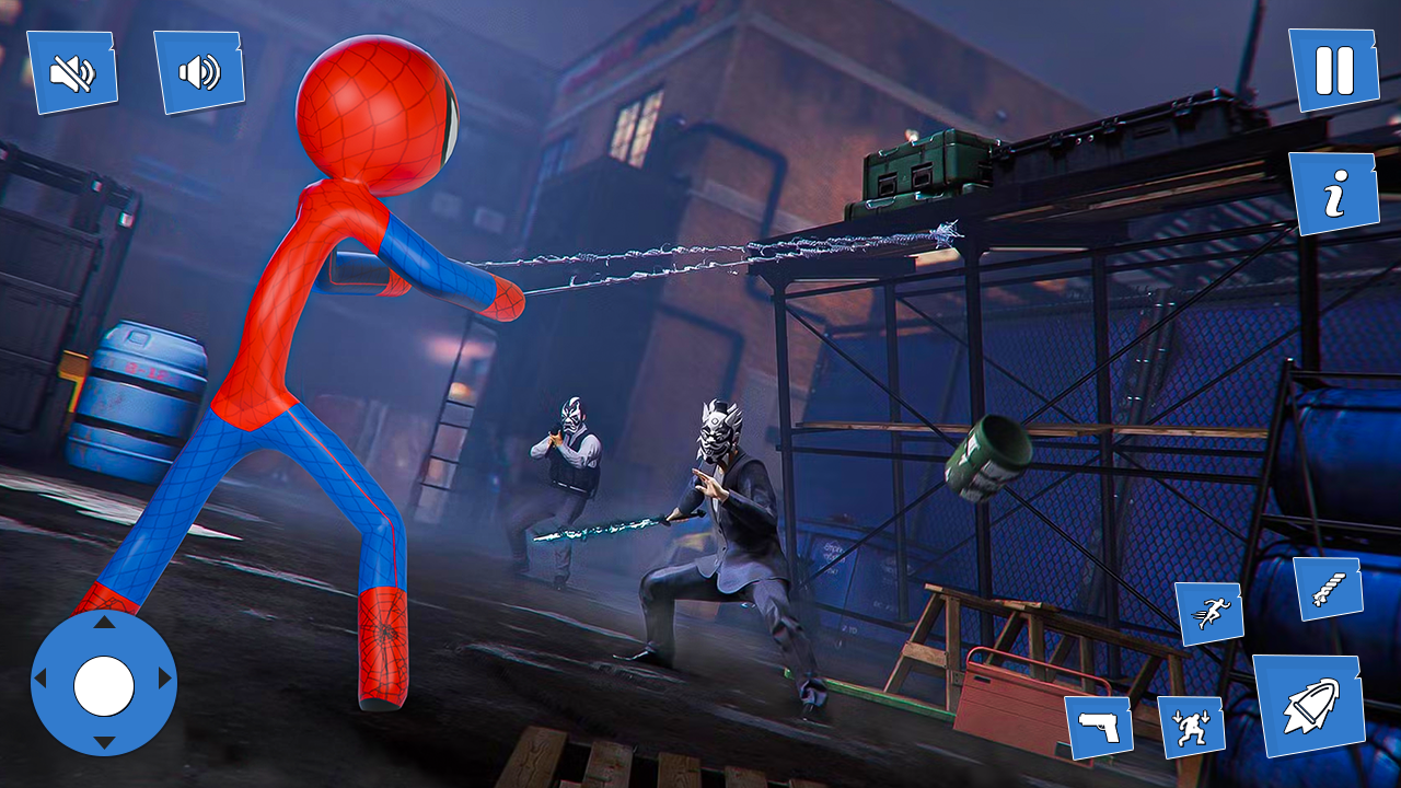 Real Stickman Spider Fighter Rope Hero Flying Action Game 2025 - App on ...