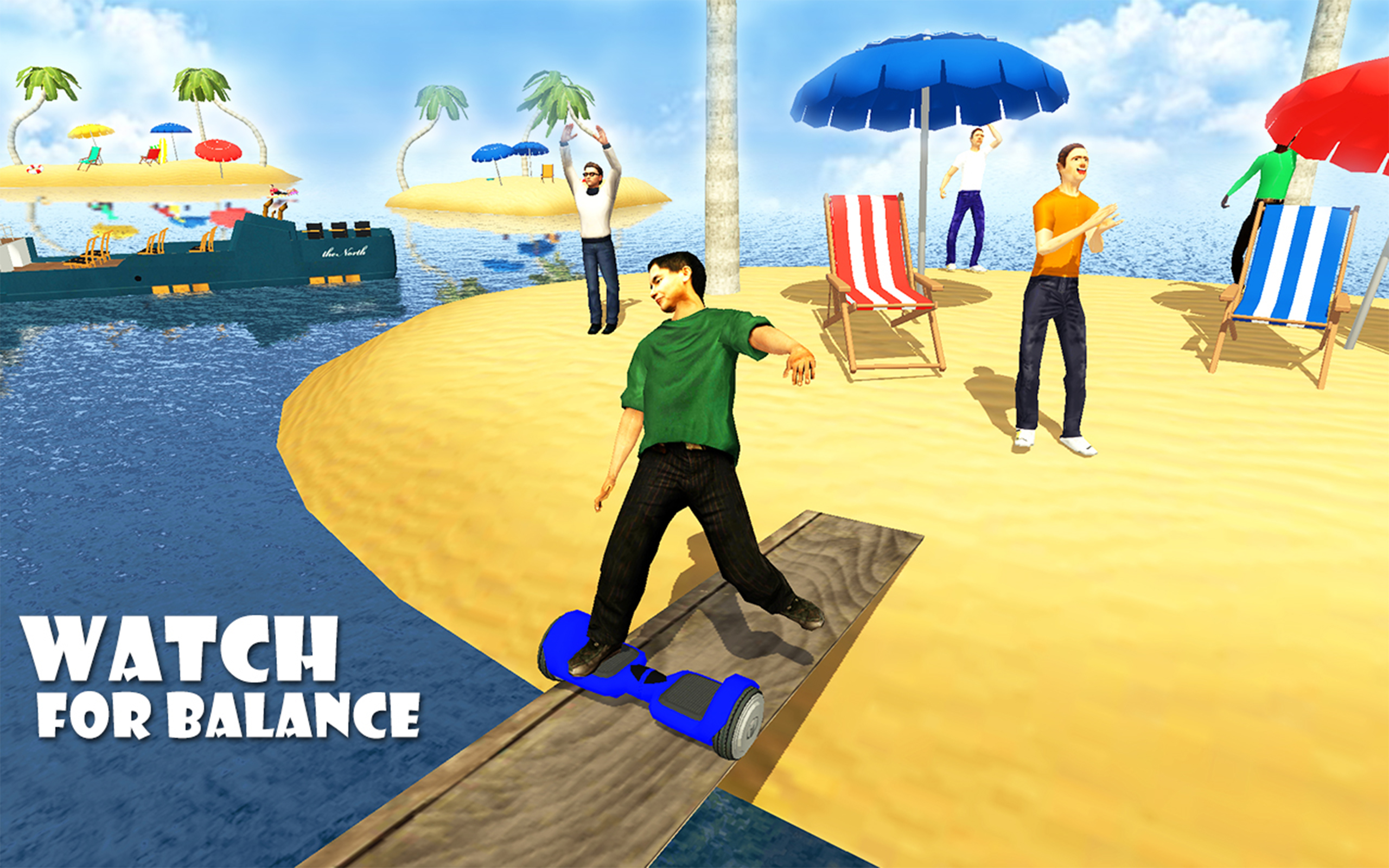 Extreme Electric Hoverboard Stunts : Free Summer Sports Beach ...