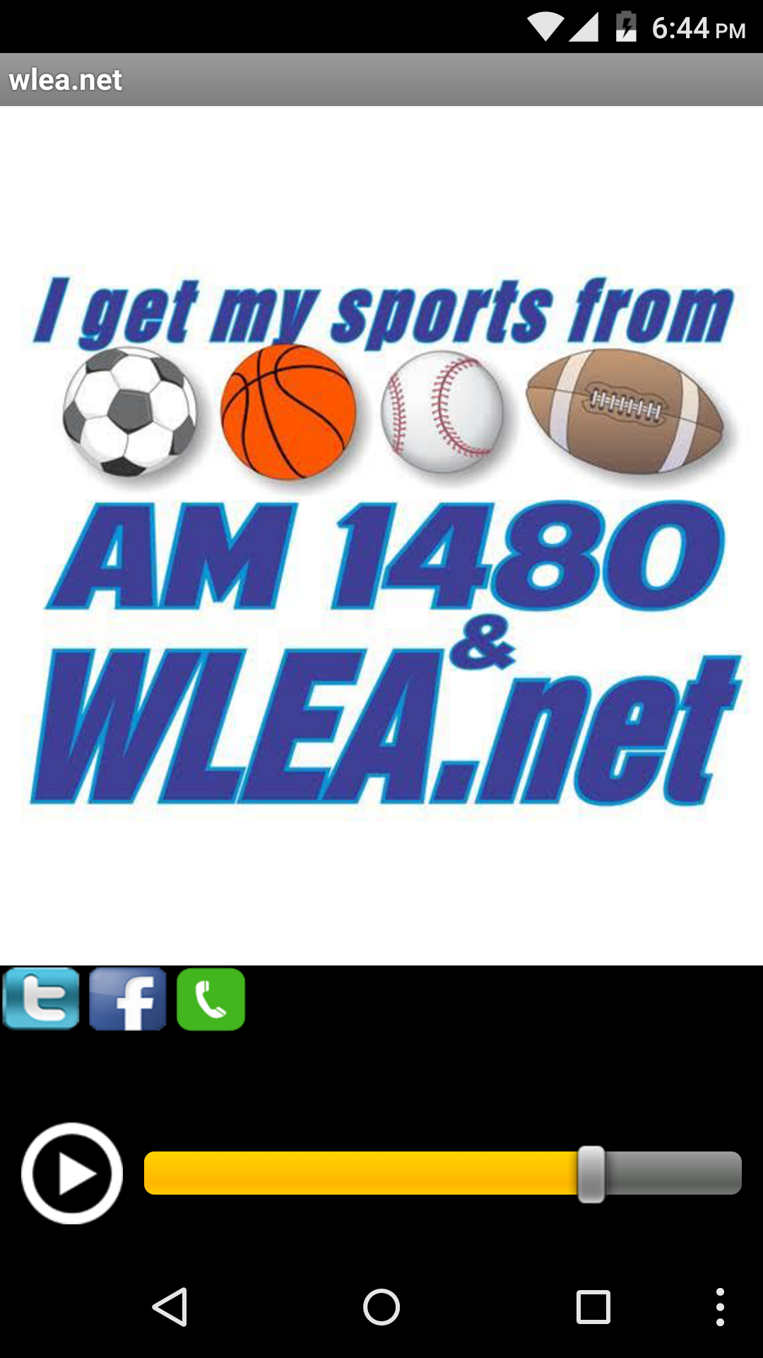 Aplicación wlea.net en Amazon Appstore