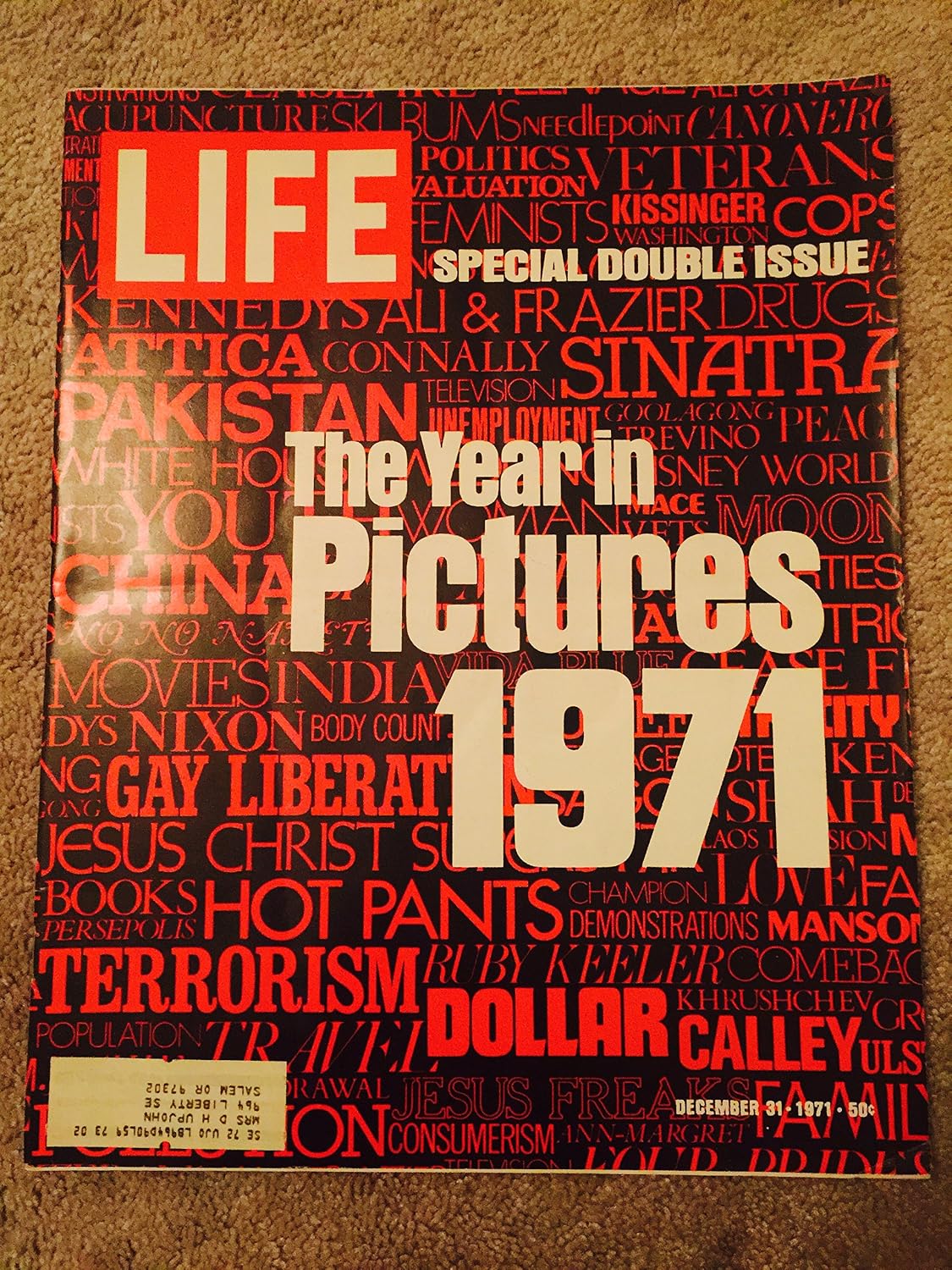 LIFE MAGAZINE - DECEMBER 31, 1971 - SPECIAL DOUBLE ISSUE - THE YEAR IN ...