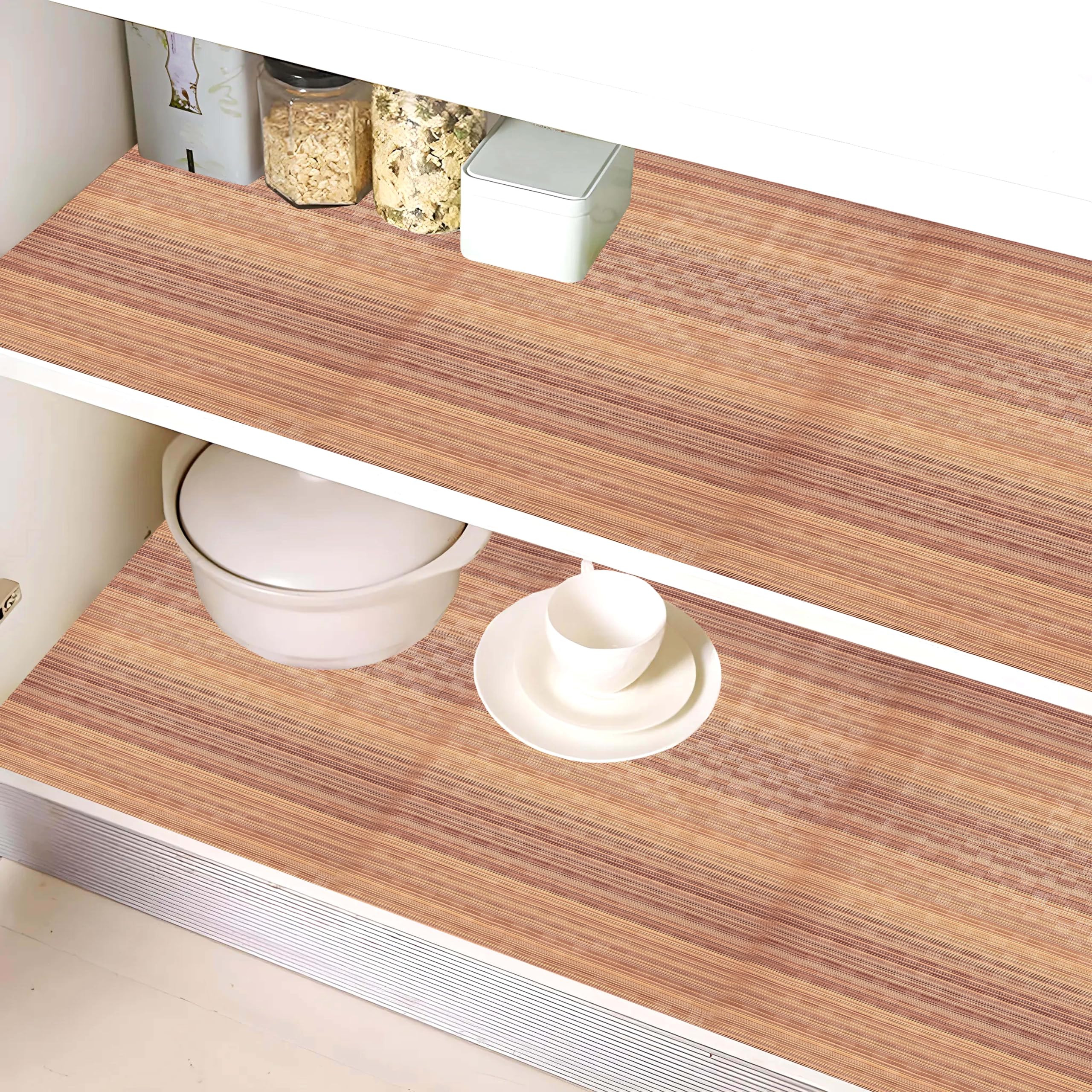 Kuber Industries Lining Design PVC Wardrobe Kitchen Drawer Cupboard ...