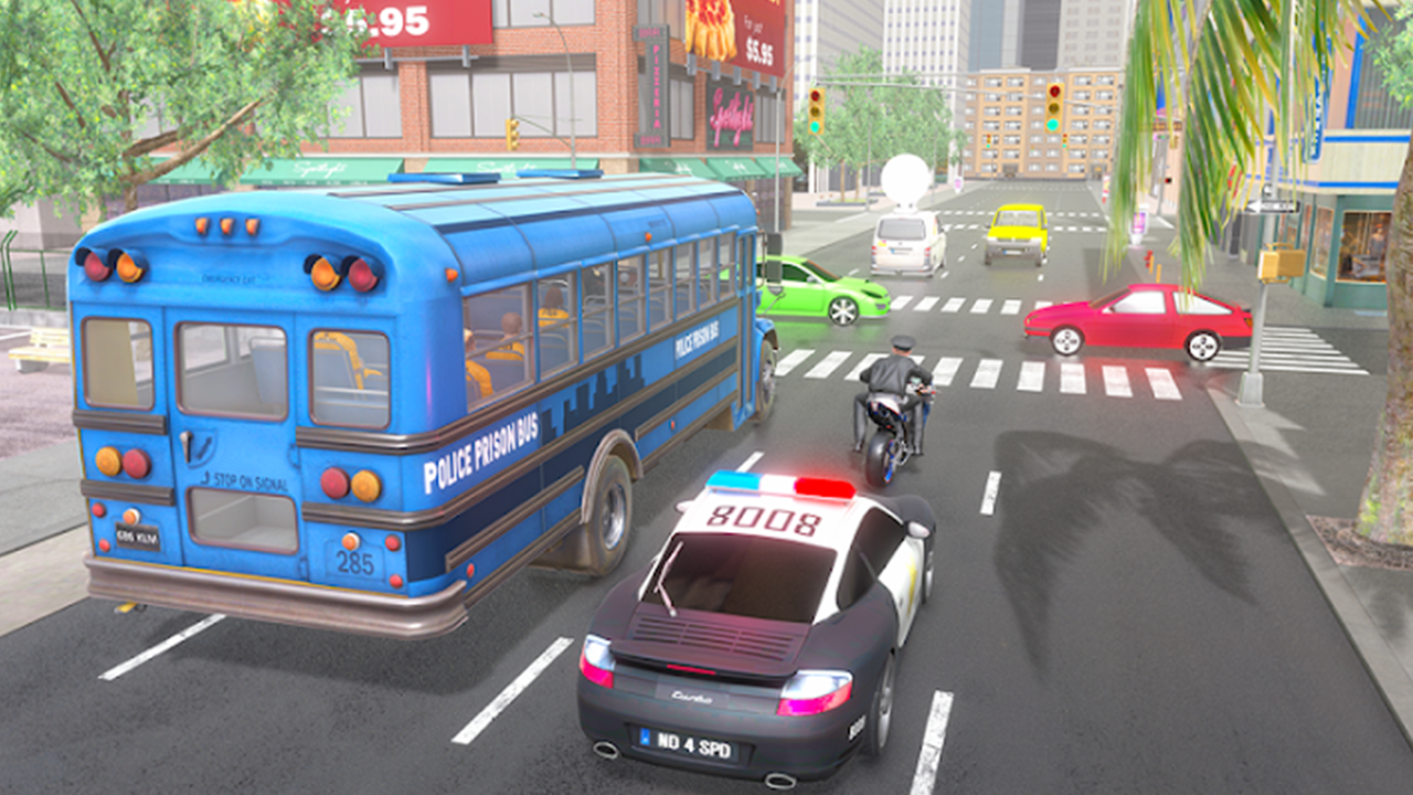 Crime Town Jail Prisoners Transport Van: Police Bus Driving Pro Parking ...