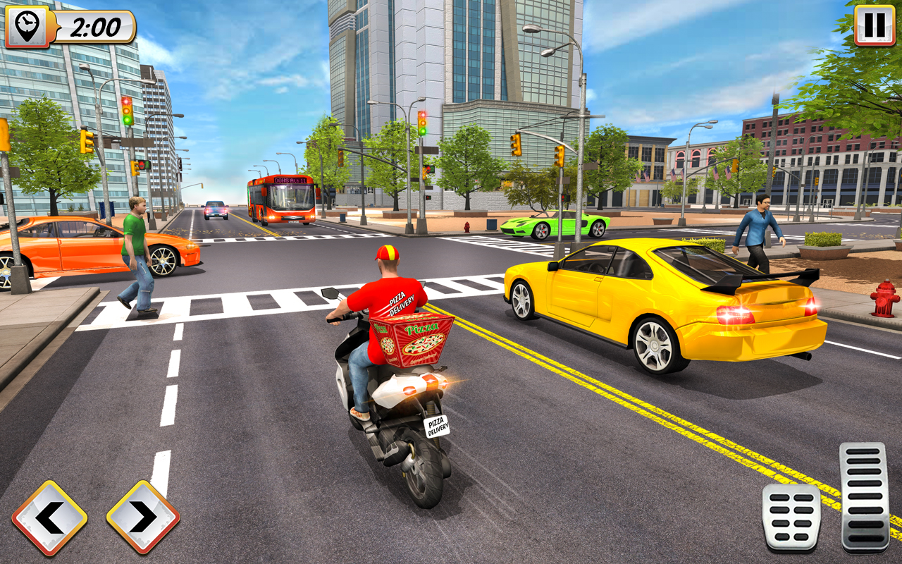 Pizza Delivery Boy Bike Games - Moto Pizza Biker 3D Games - Free Home ...