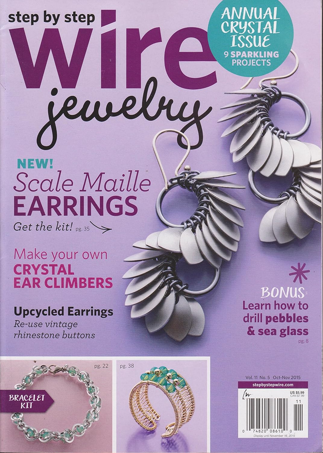 Step by Step Wire Jewelry Magazine October/November 2015: Amazon.com: Books