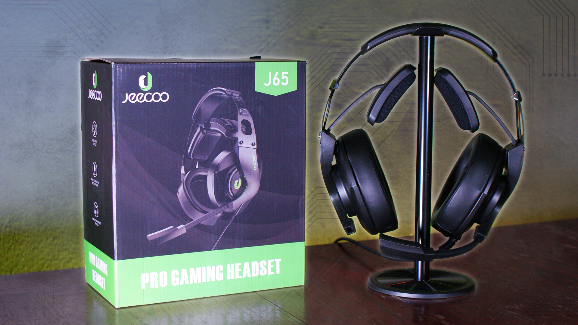 Watch JEECOO J65& RGB USB Headset With Surround Sound & Microphone on ...