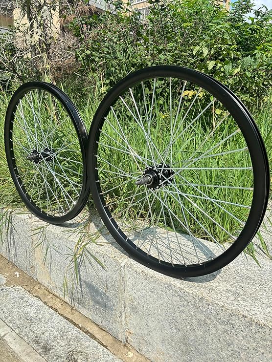 Amazon.com : AUTES 26 inch Bicycle Wheel Set Double Wall Aluminum 26 ...