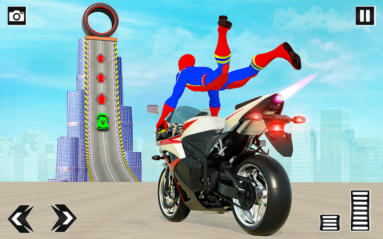 GT Mega Ramp Bike Stunt Game : Heavy Bike Racing Games - Superhero Bike ...