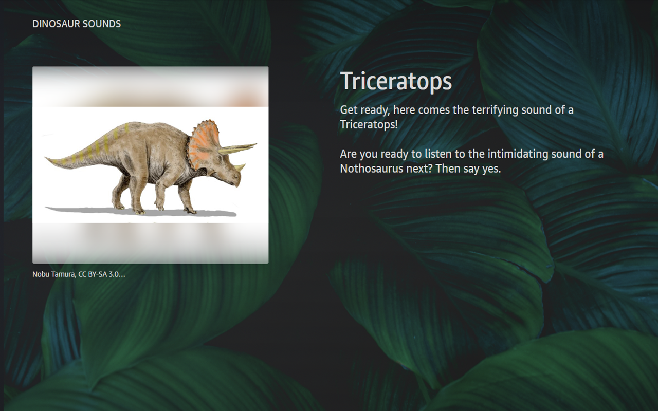 Amazon.com: Dinosaur Sounds | Sounds, Images & Facts : Alexa Skills