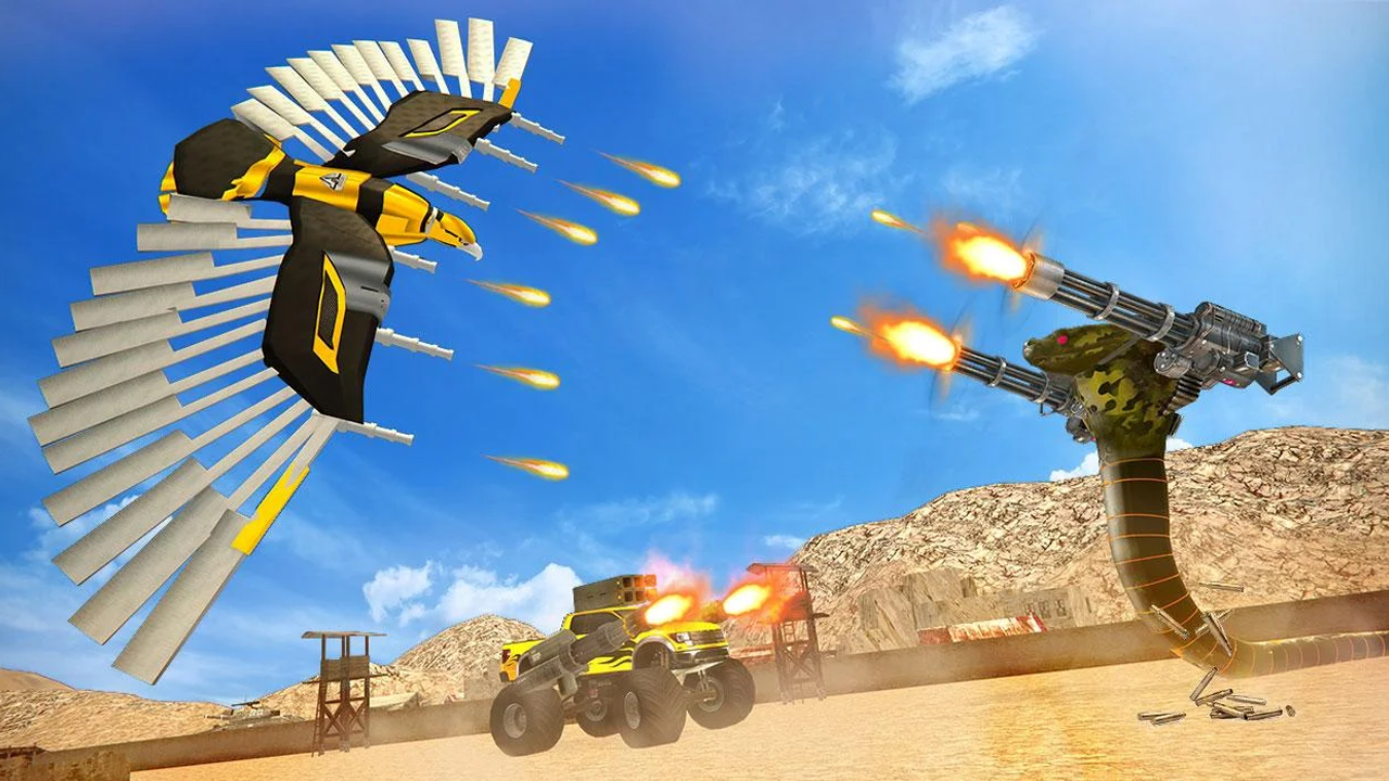 Snake Robot Transform Games Eagle Robot Simulator - App on the Amazon ...