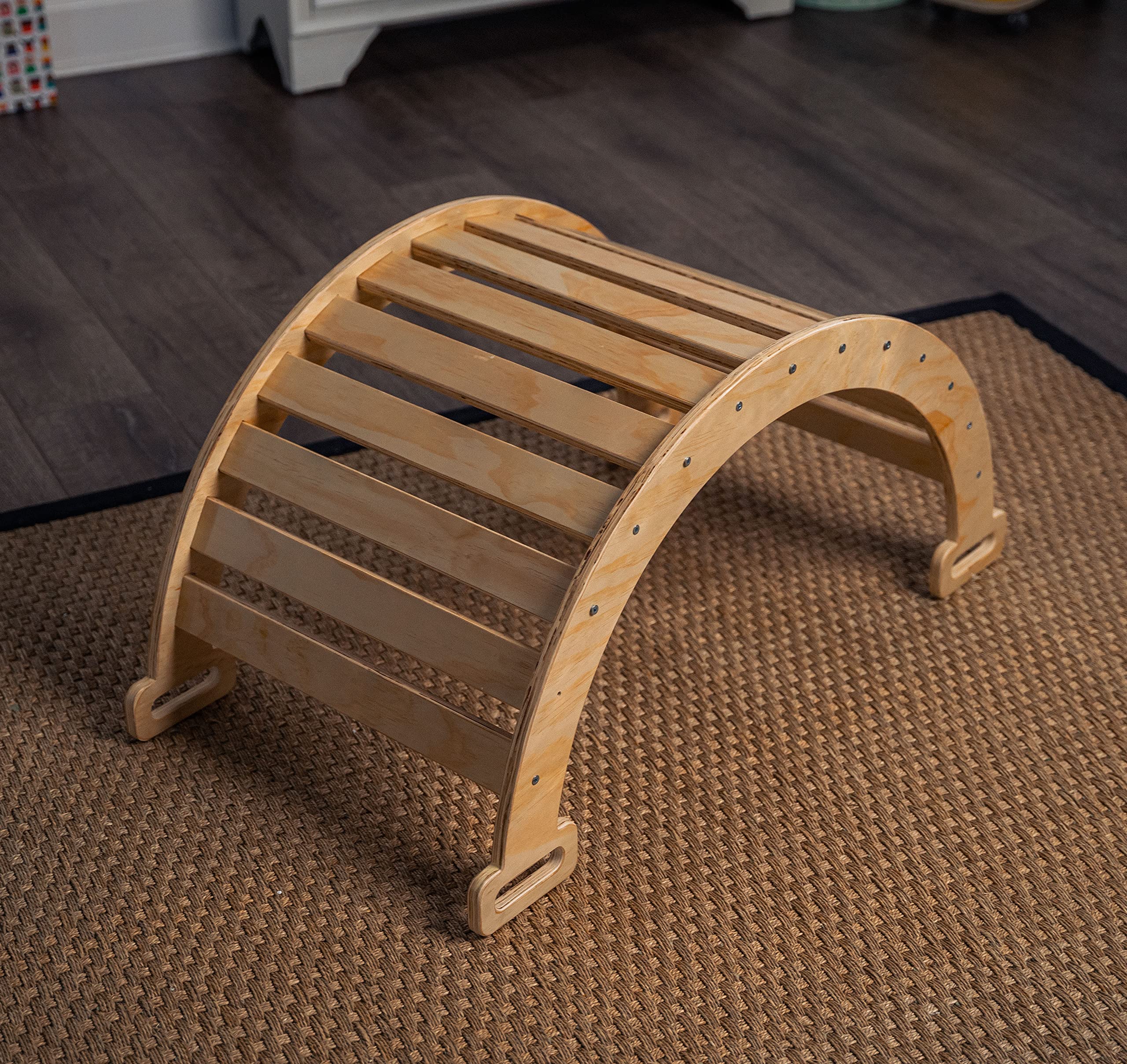 Buy Avenlur Indoor Gym Playset 4-in-1 Foldable Triangle Ladder, Rock ...