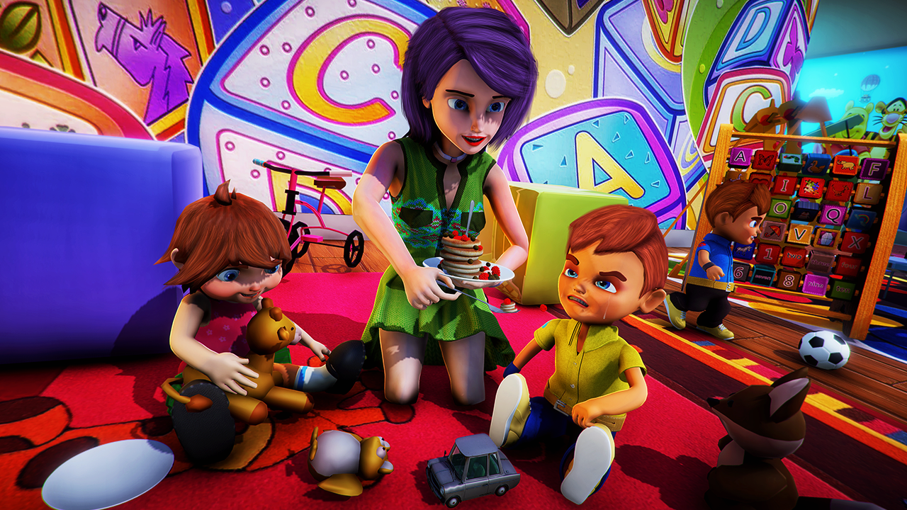 Virtual Mother Happy Family Simulator 3D: Happy Family Baby Daycare ...