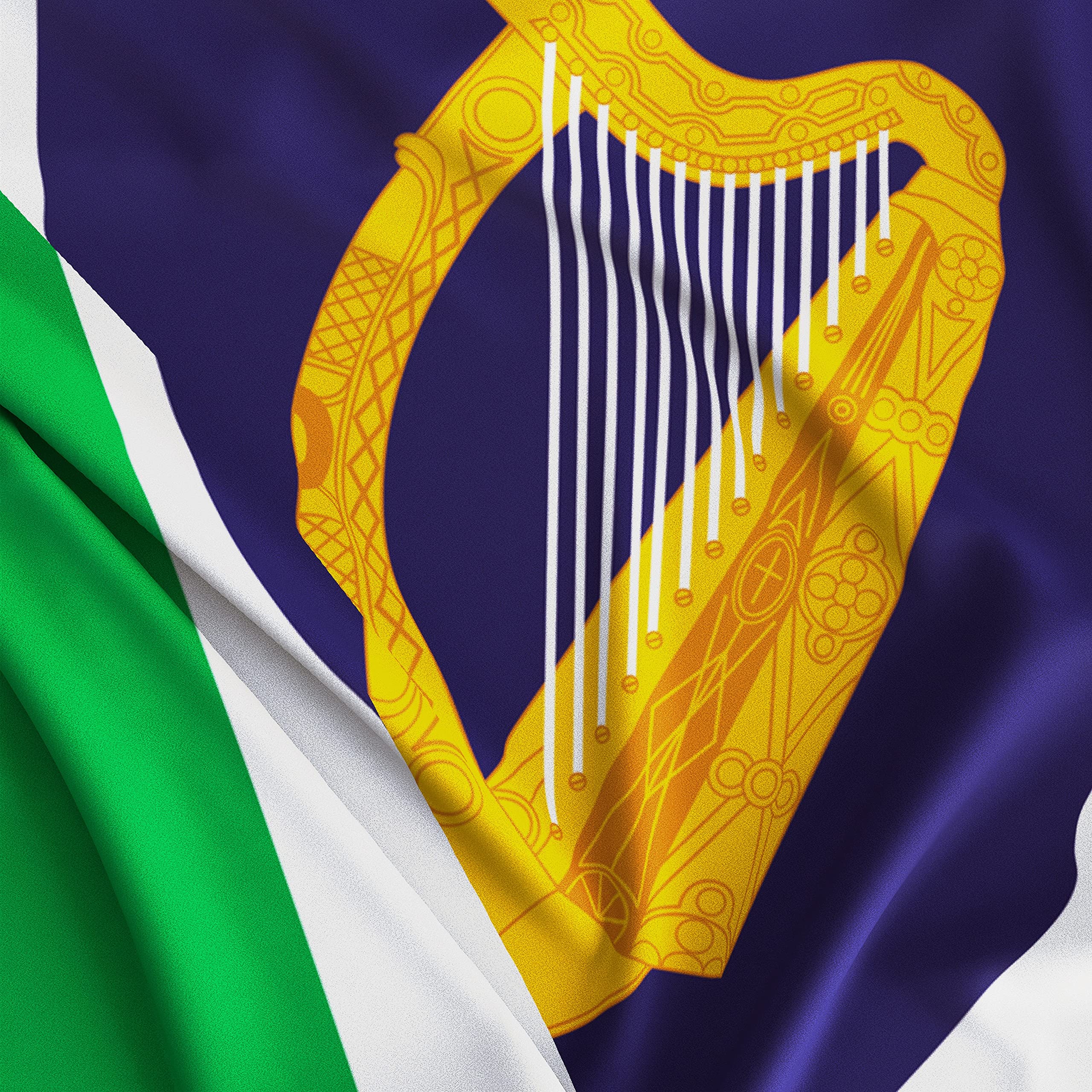 Irish Harp Flag Irish Flag With Harp" Art Board Print For Sale By