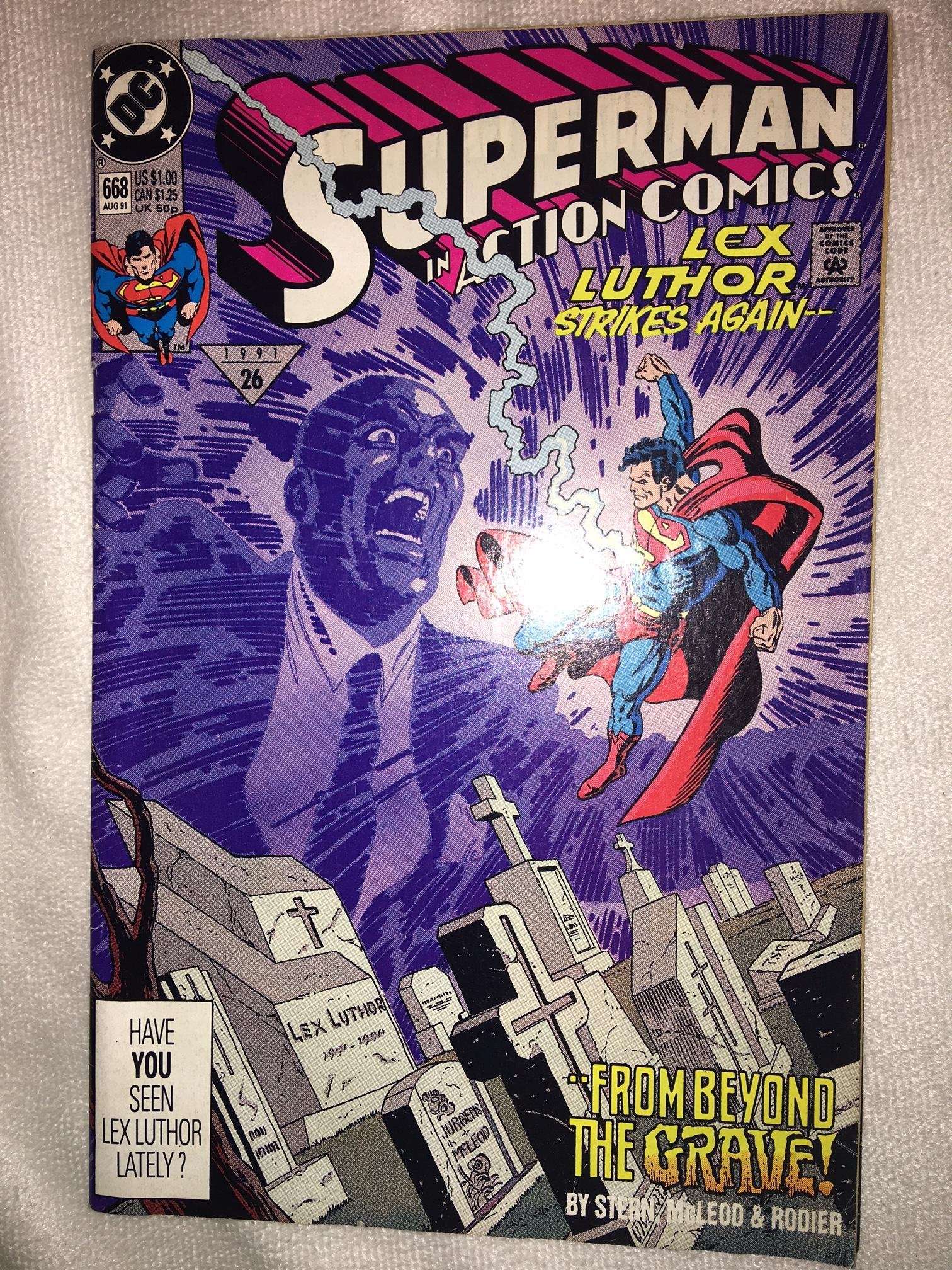 Action Comics #668 (Superman): Roger Stern, Bob McLeod, Denis Rodier ...