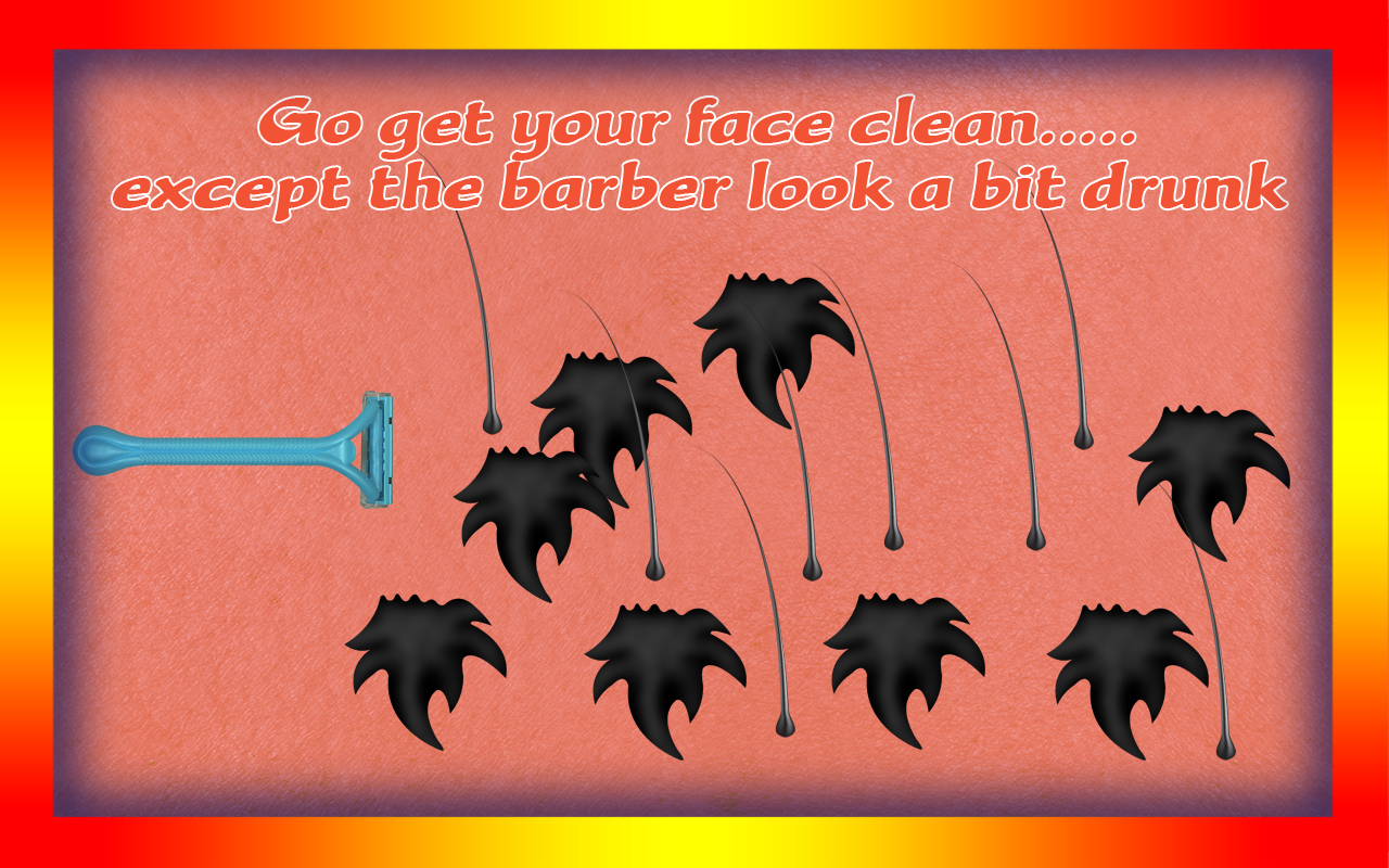 Drunken Shaving Barber Hair Beauty Salon : The beard cut removal ...