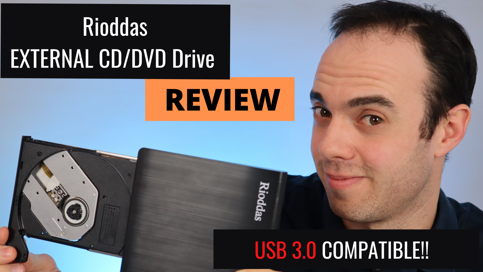 Watch Rioddas External CD/DVD Drive - REVIEW on Amazon Live