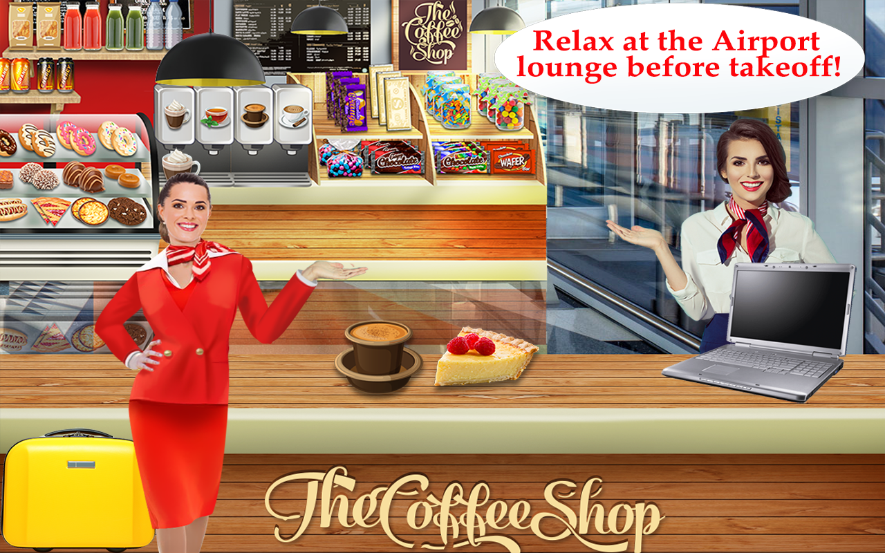 Real Airport & Flight Attendant Simulator - Kids Cash Register, Flight ...
