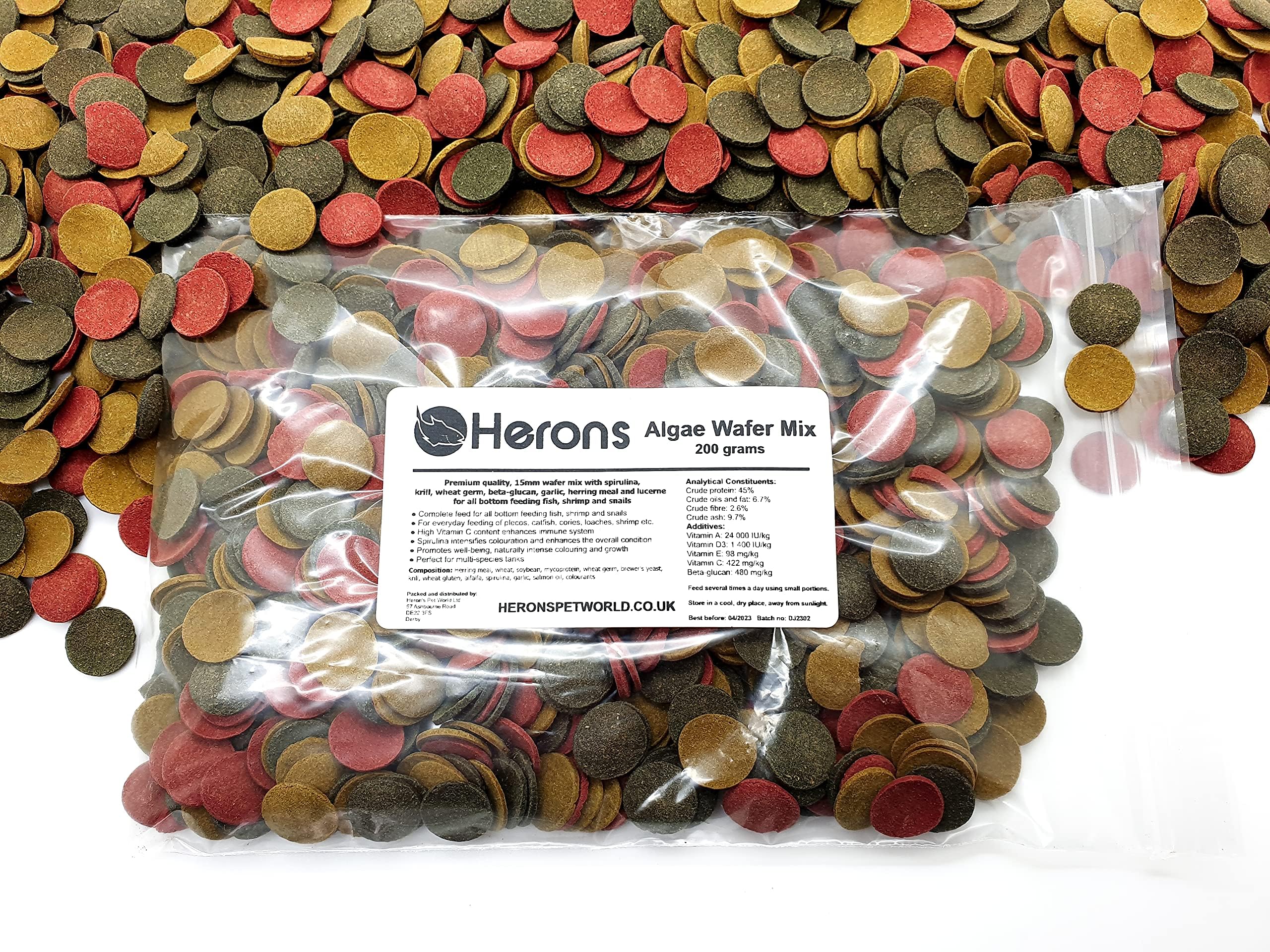 HERONS - Algae Wafer Mix - 16 mm Sinking Wafers with Spirulina - For ...