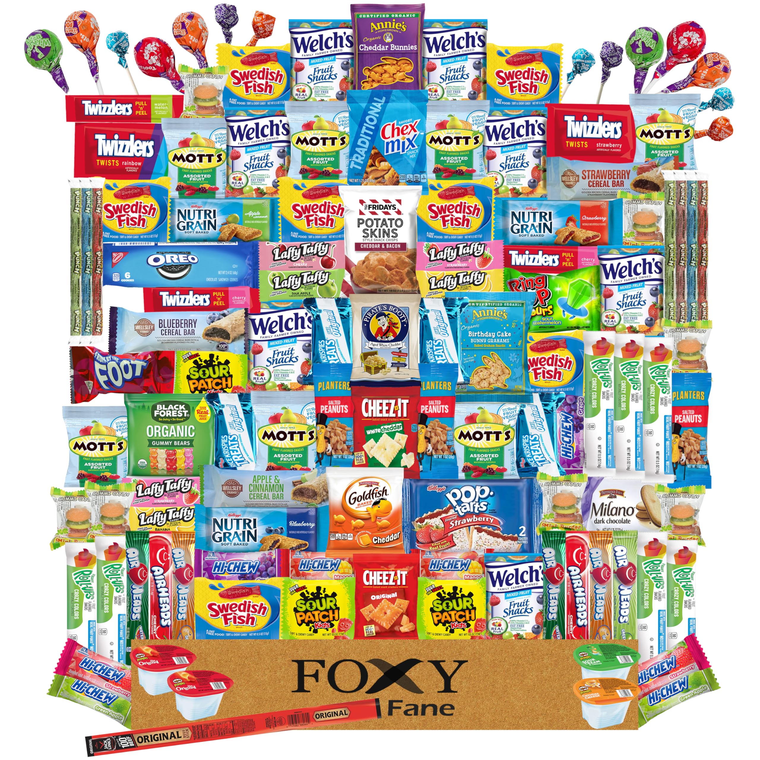 Amazon.com: Foxy Fane 120 count Deluxe Snack Box - Ultimate Gift Care ...