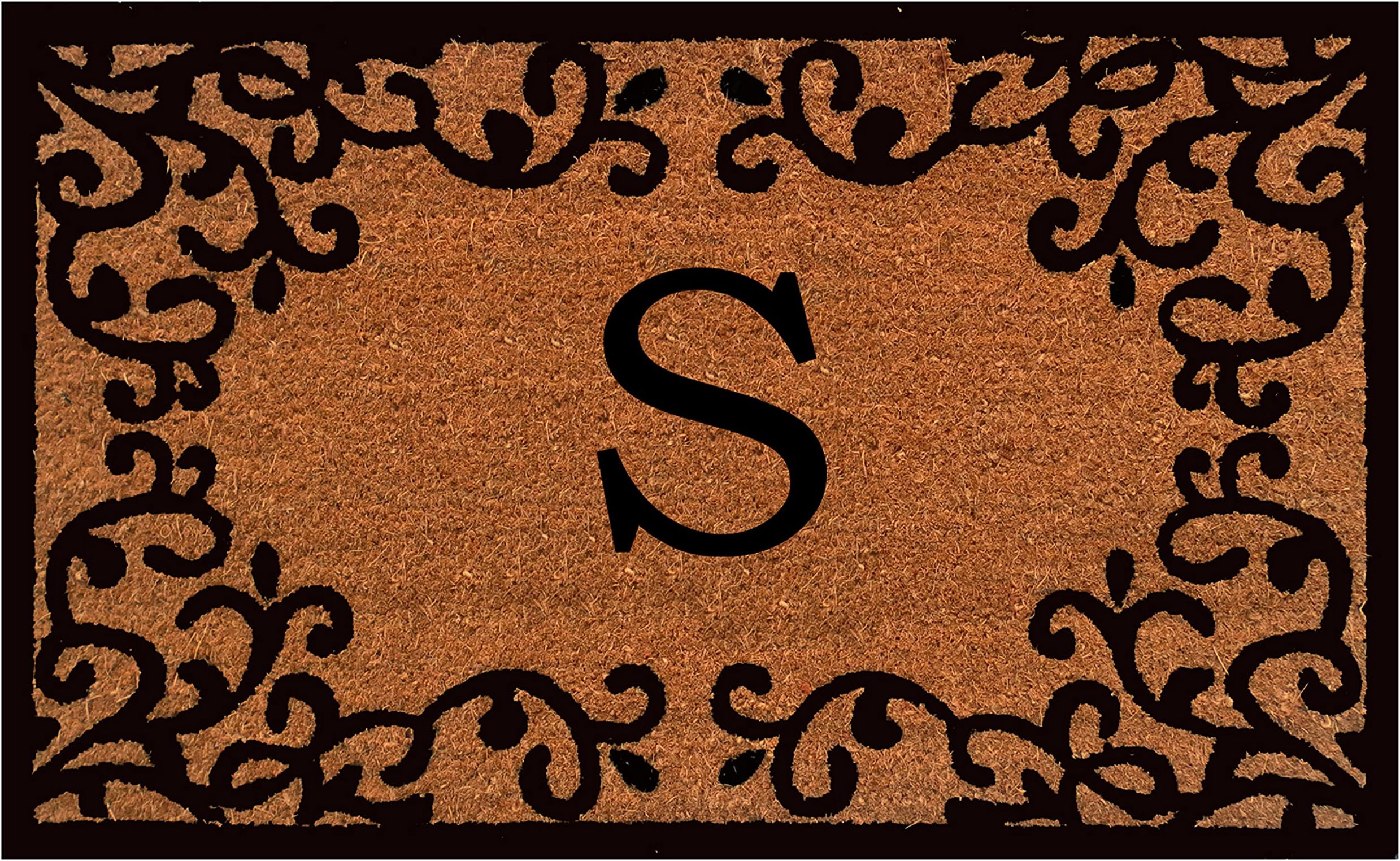 Amazon.com : Calloway Mills 180041925S Monogram Insert Doormat 19" x 25 ...