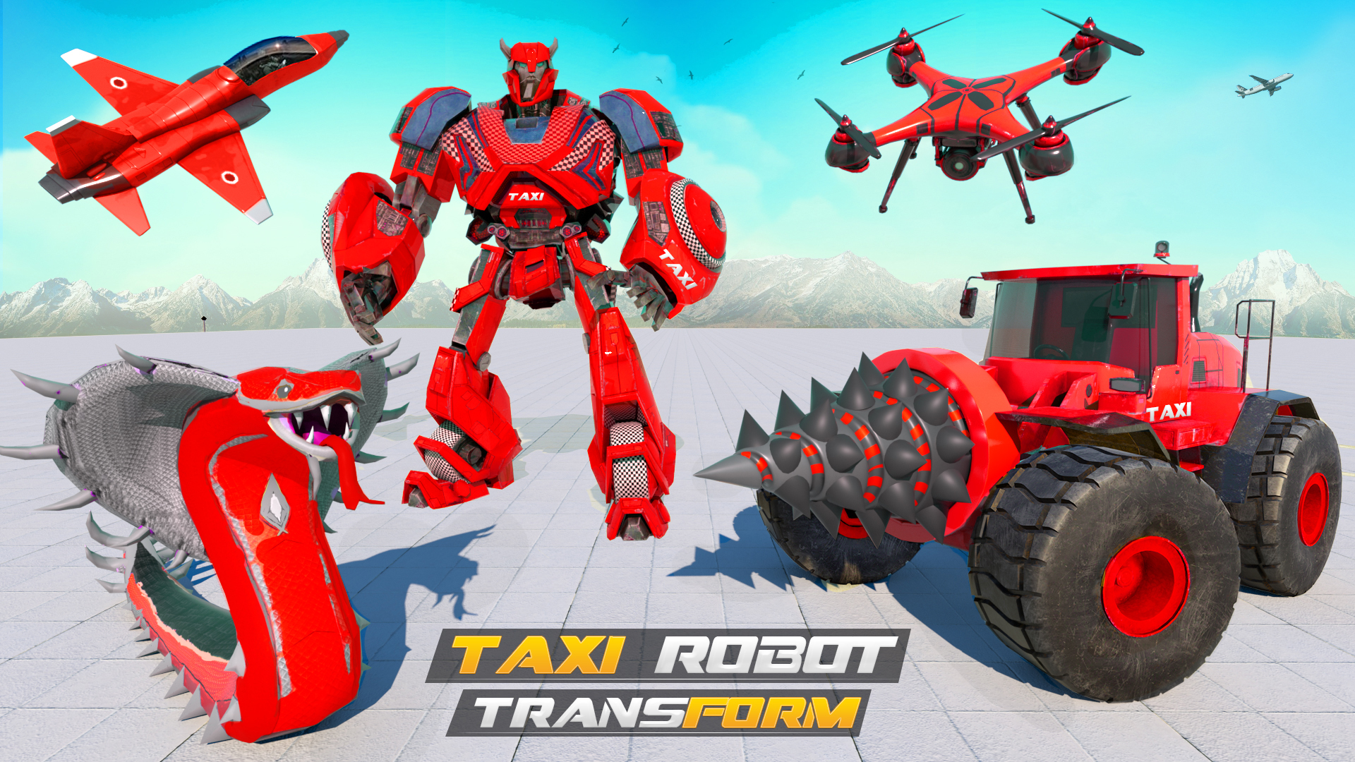 Snake Robot Taxi Car Robot Transformation Games:Amazon.com:Appstore for Android