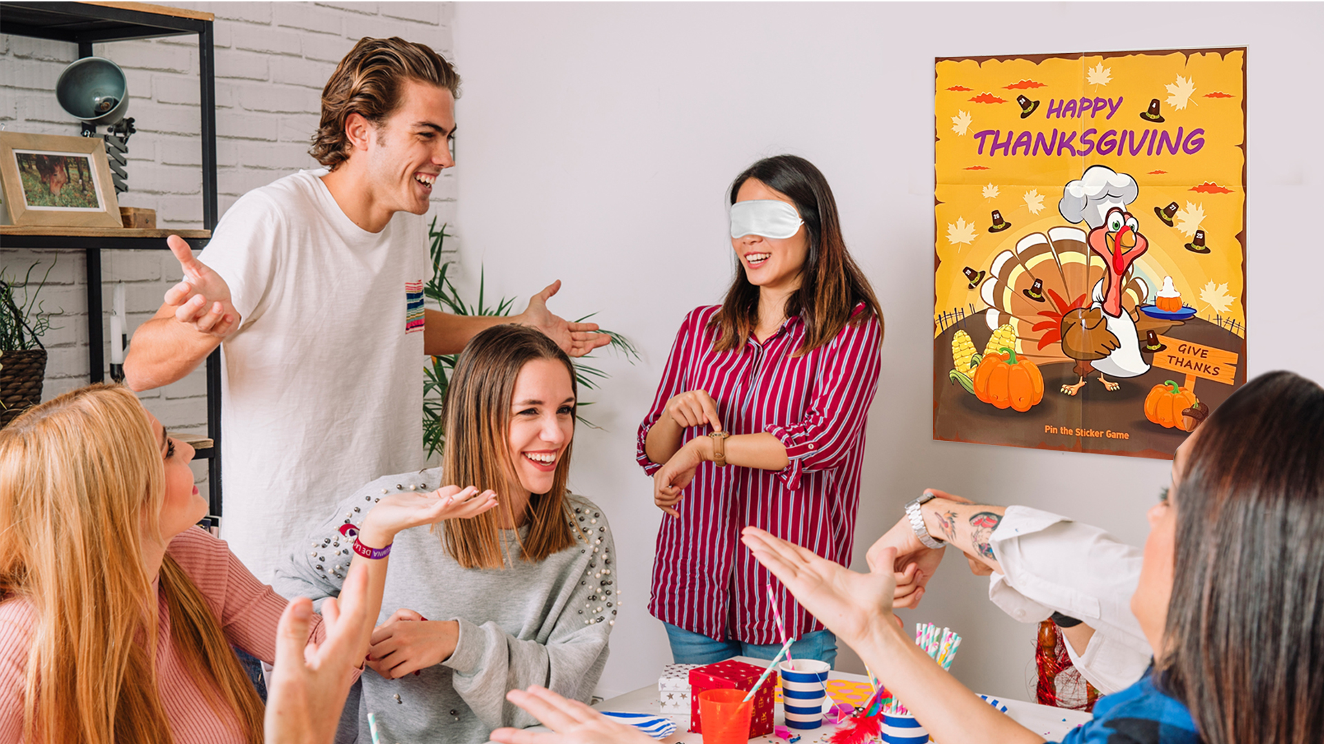 Thanksgiving Party Activities Pin The Tail On The Turkey Game ...