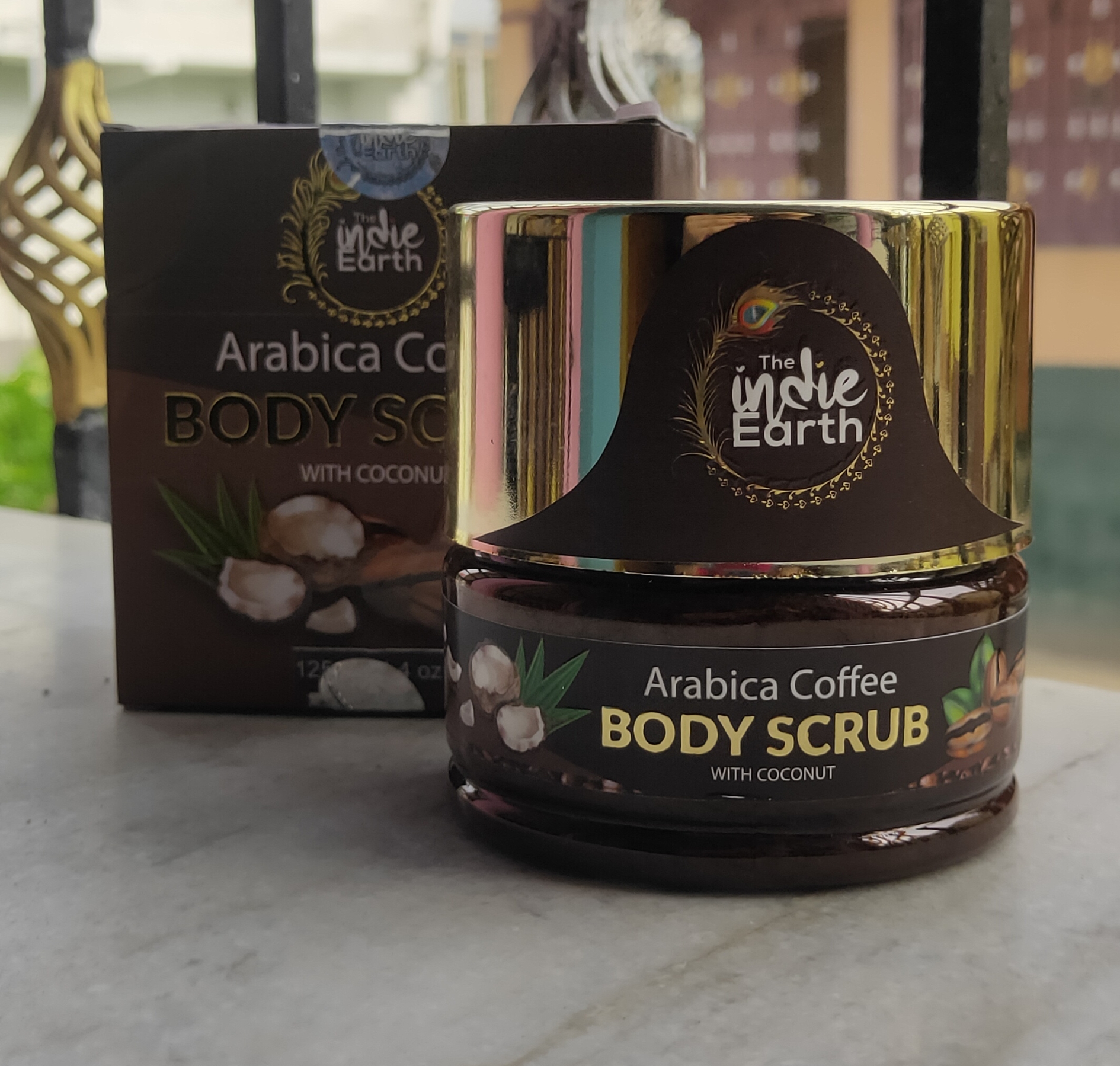The Indie Earth Arabica Coffee Body Scrub With Coconut & Shea Butter ...