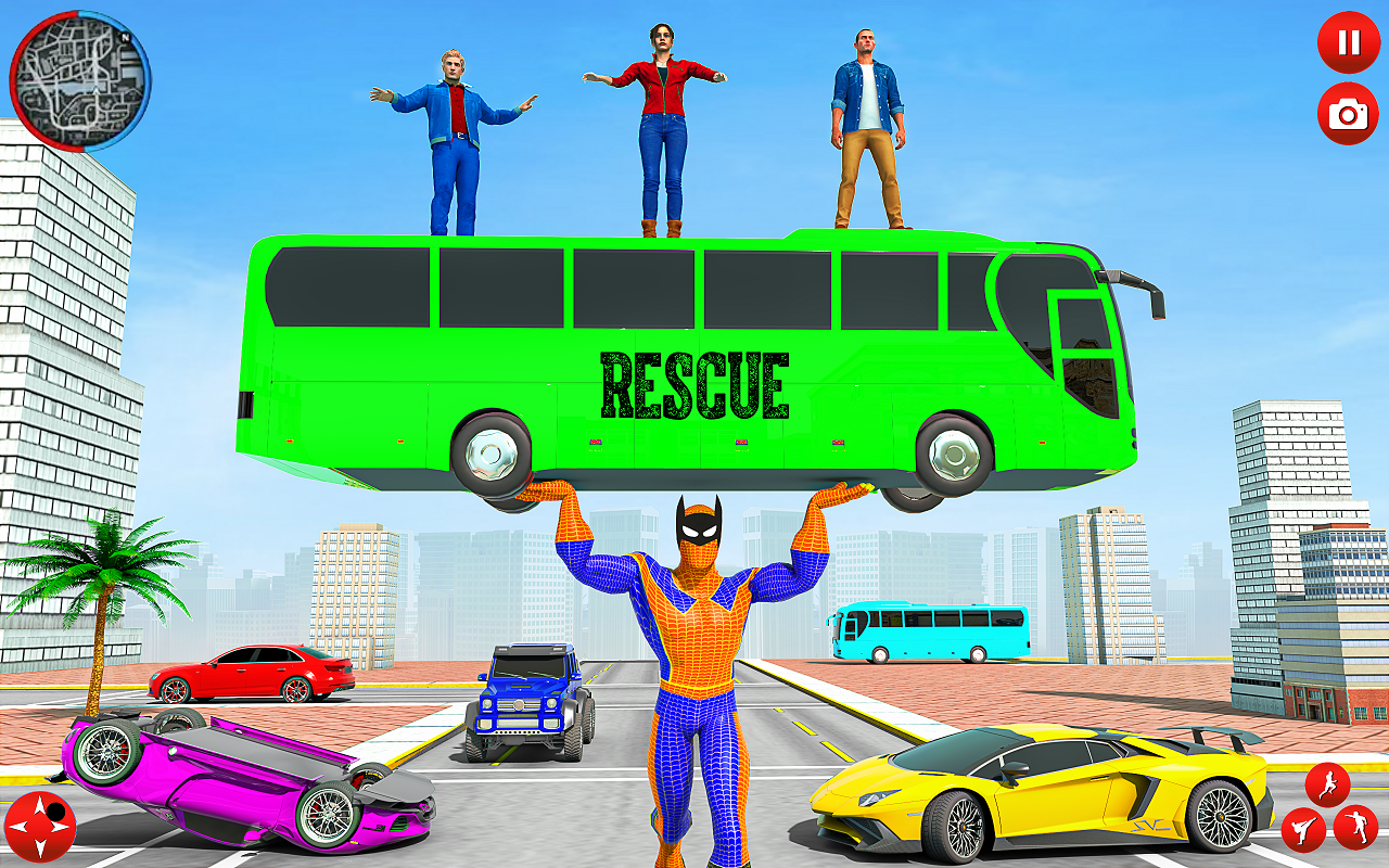 Superhero Rope Hero Spider Games : Superhero Fighting Games - Light ...
