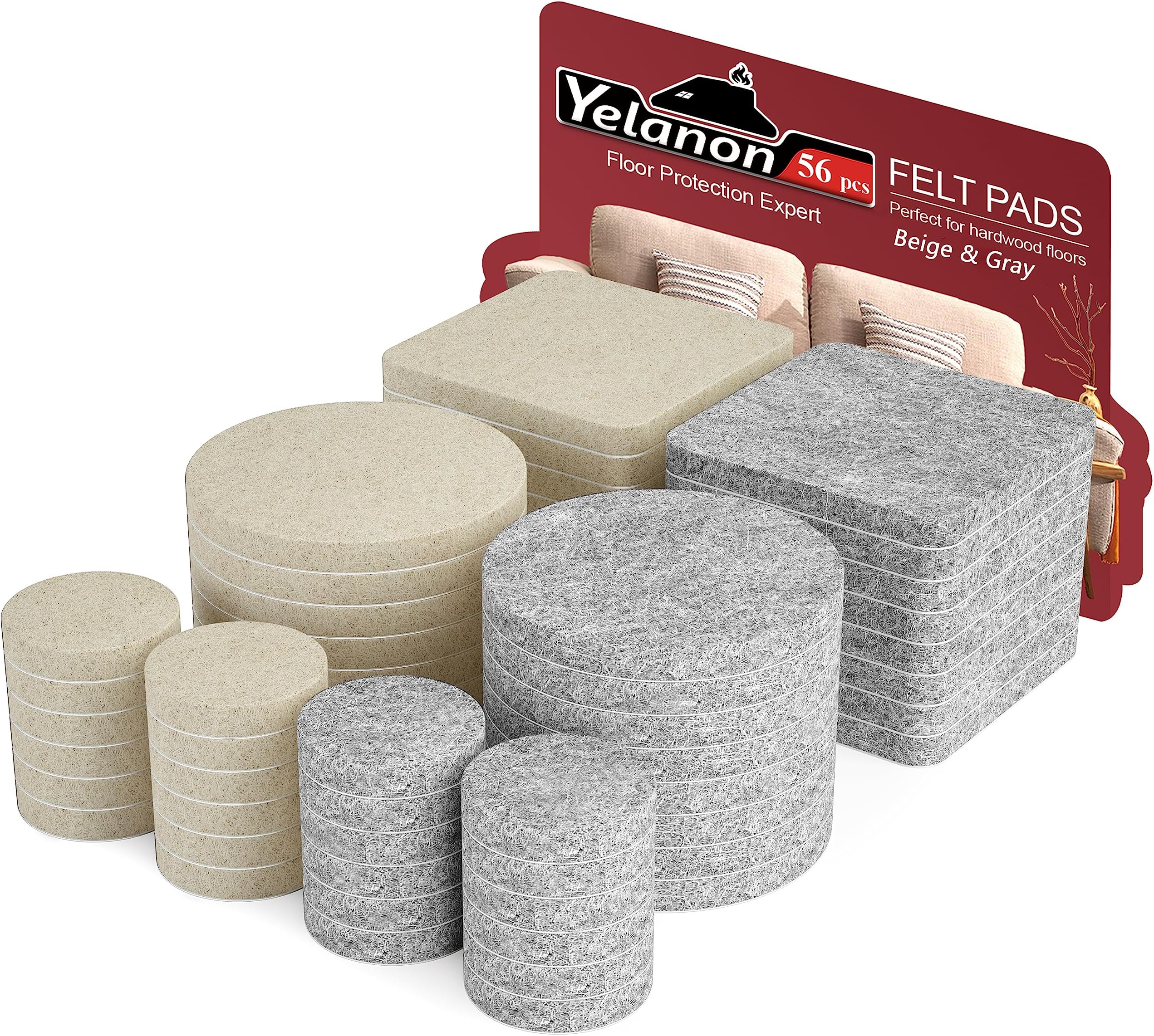 DIY Doctor - Felt Furniture Pads Floor Protectors - Huge 135 pcs Felt ...