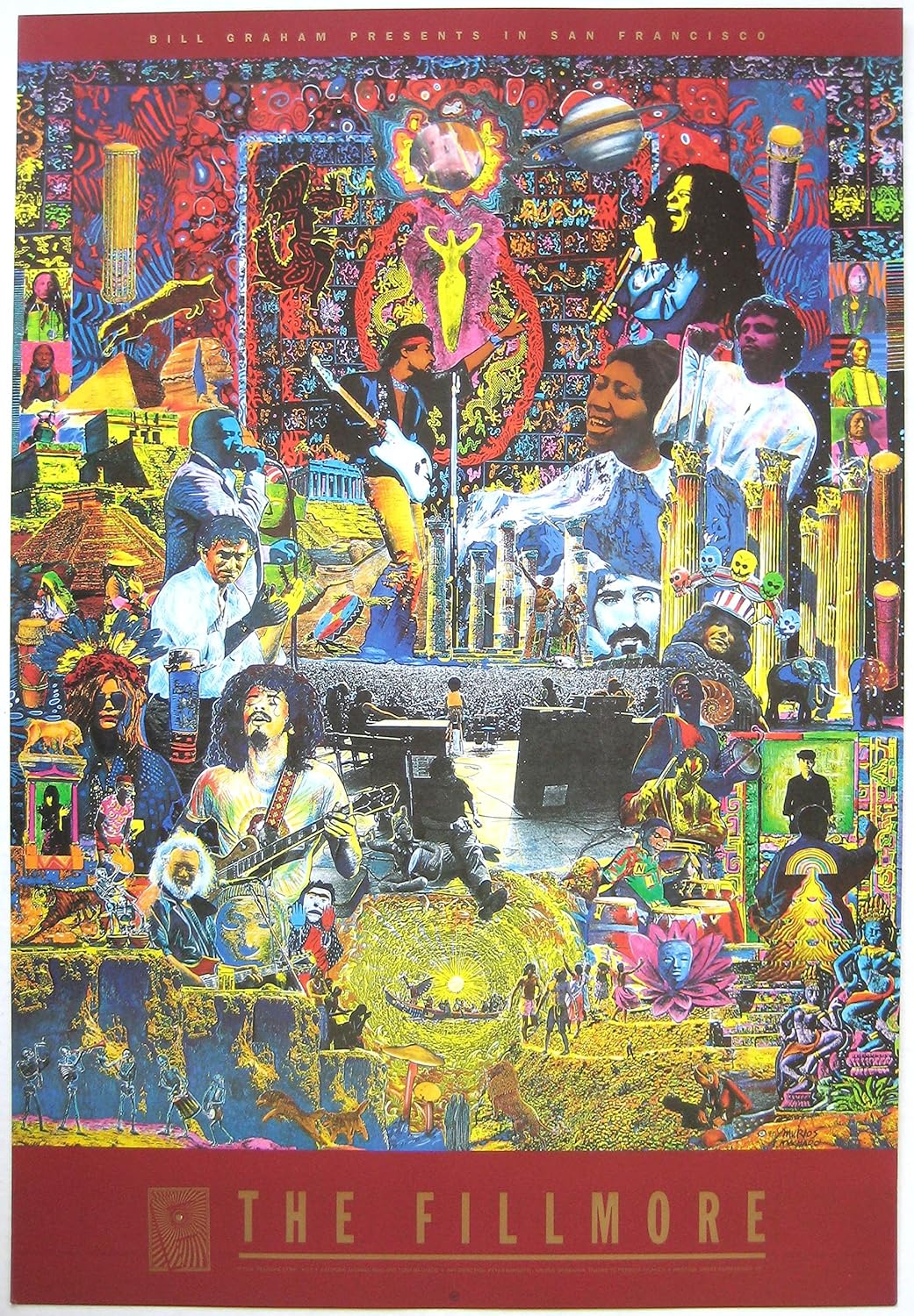 THE FILLMORE- 1994 Commemorative Collage Poster by Rios & Machado, F122 ...
