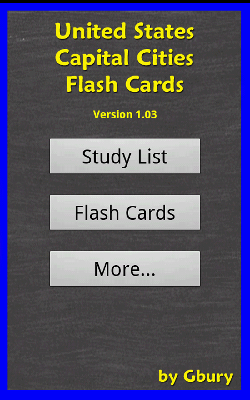United States Capital Cities Flash Cards - App on Amazon Appstore
