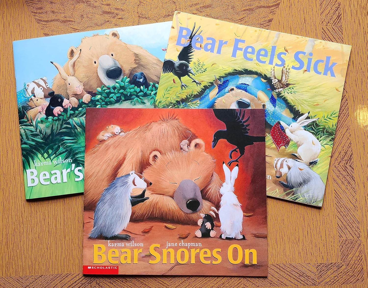 Bear 3 paperback books collection ~ Bear Feels Sick, Bear Snores On ...