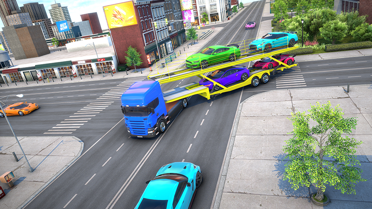 Sports Car Transport Truck Games 3D: Racing Car Game - App on the ...