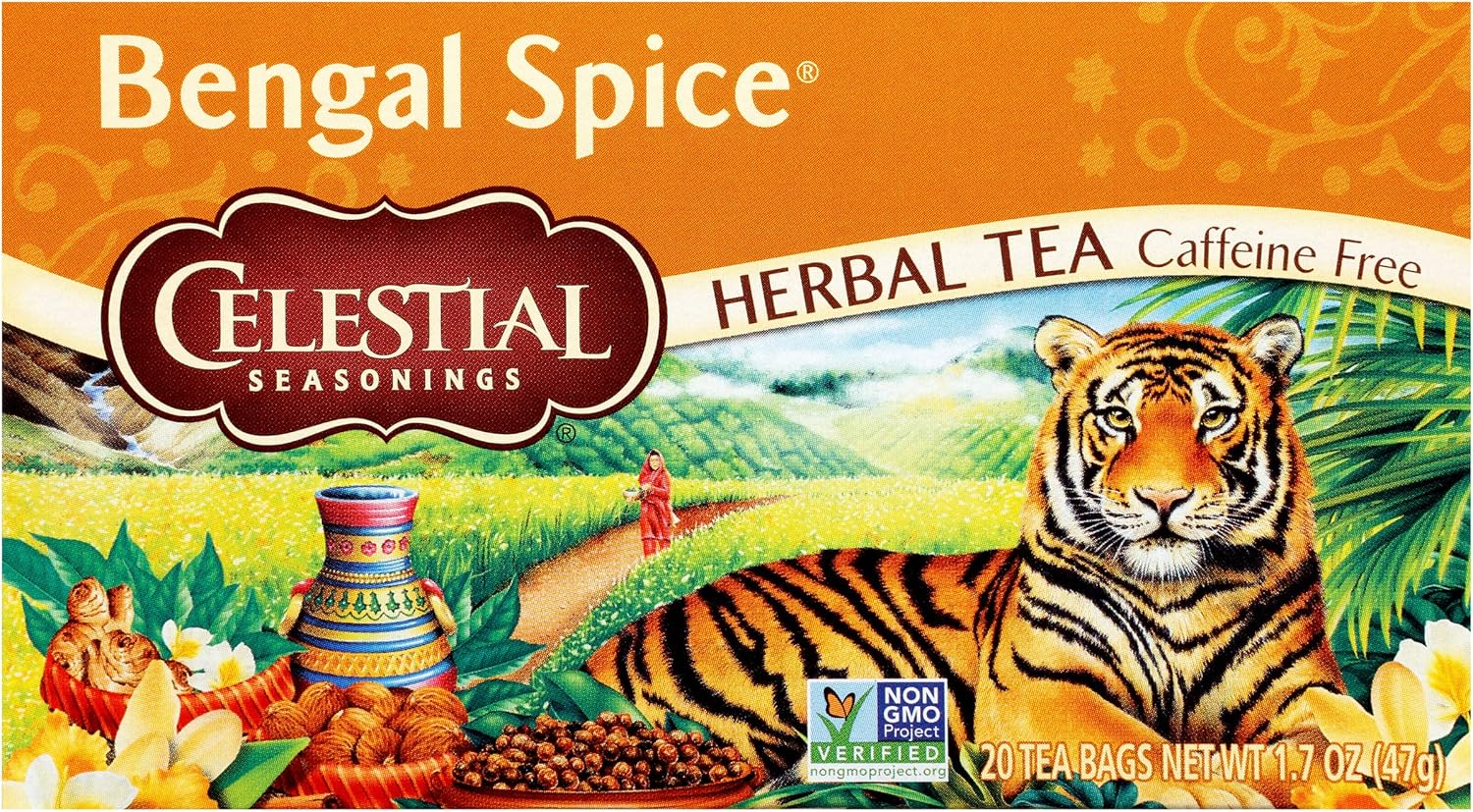 Celestial Seasonings Bengal Spice Herbal Tea, 20 Count (Pack of 6 ...
